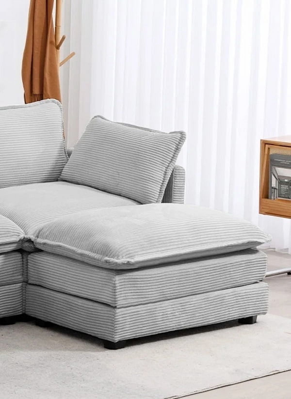 JUSTLET Sofa Accessories, Single Seat with a Ottoman Couch Accessories ...