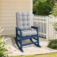 SWITTE Outdoor Rocking Chair, Indoor Lounge Rocking Chair with Cushion ...