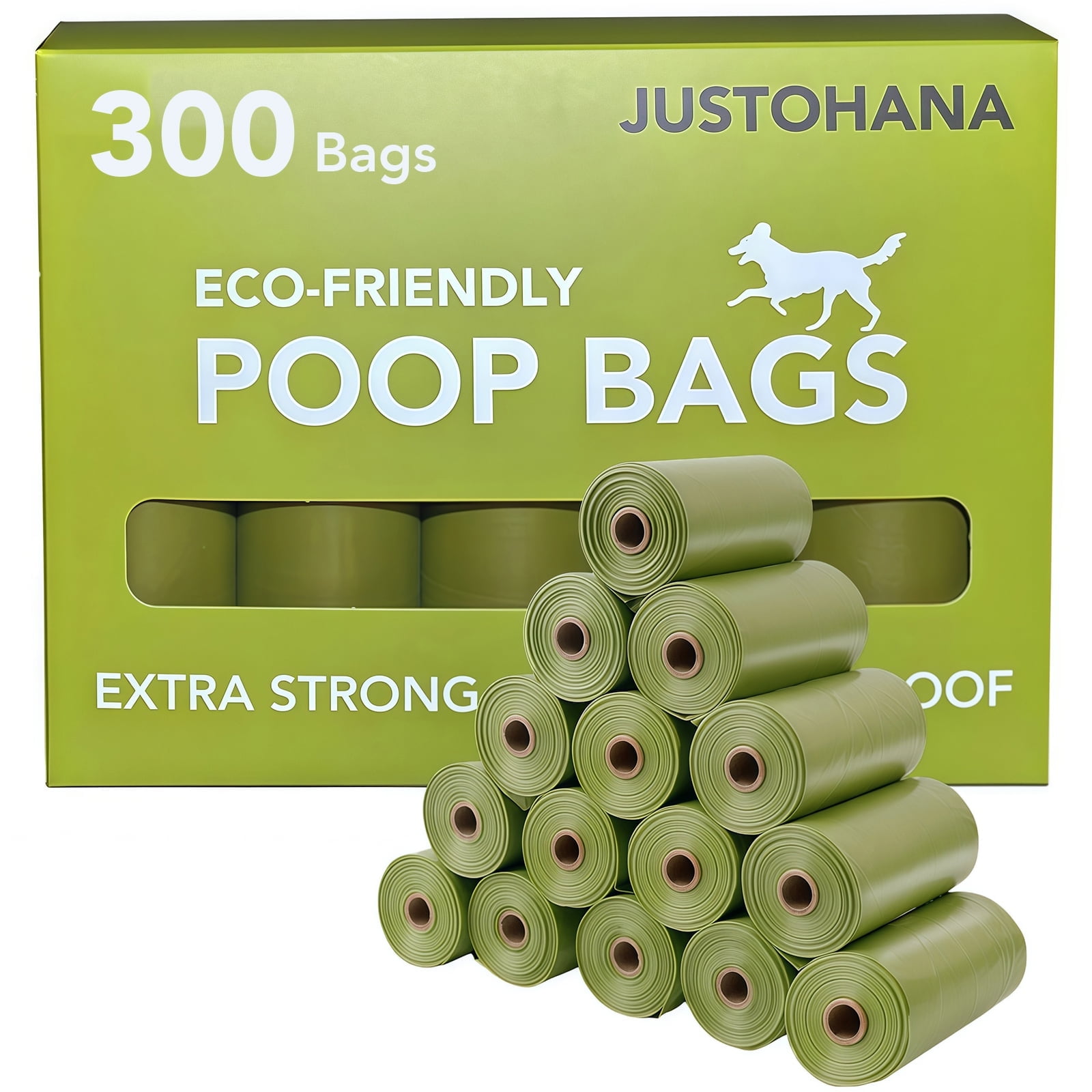 "JUSTOHANA Dog Poop Bags - Extra Thick and Durable Waste Bag Refills ...