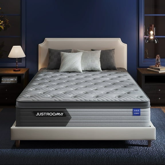 Queen Mattress, 8 Inch Queen Hybrid Mattress in a Box with Individual ...