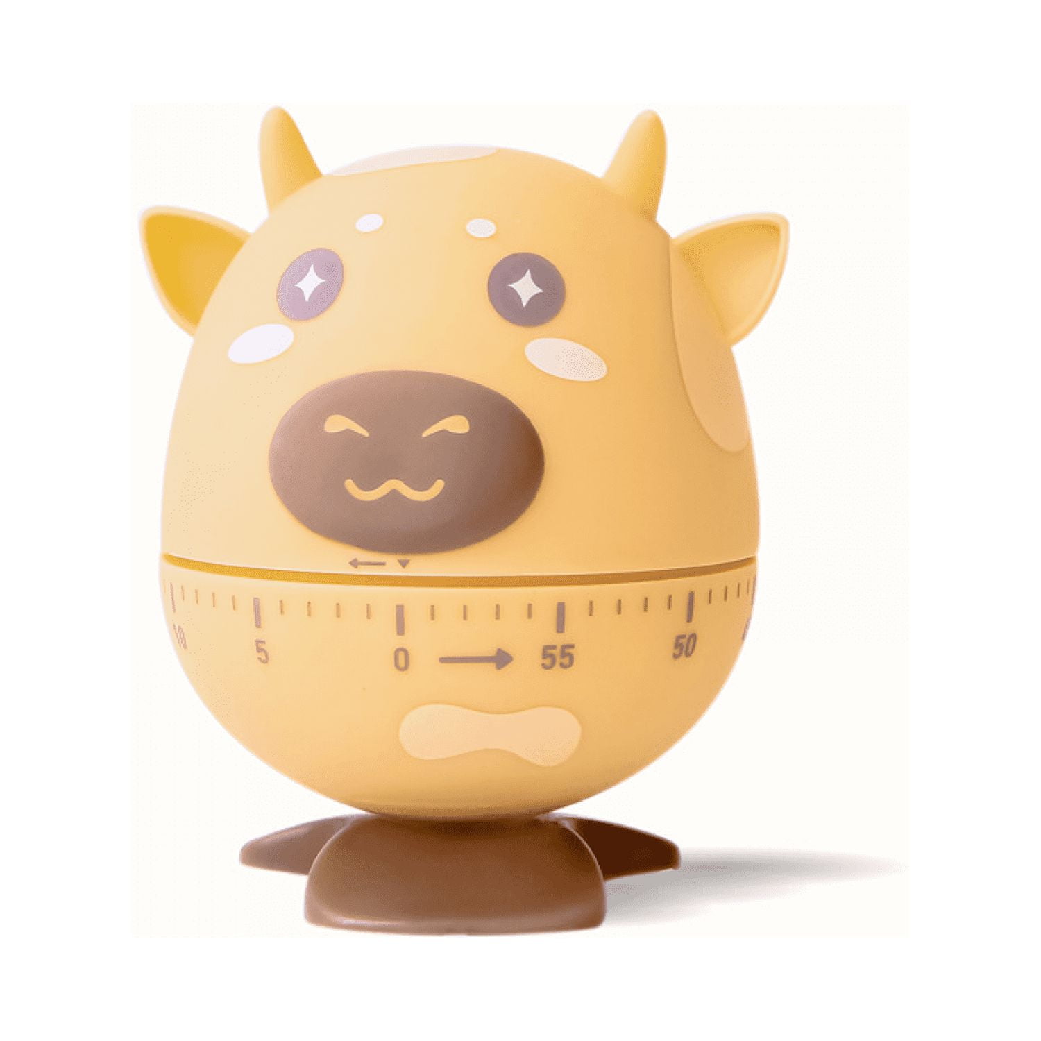 JUSTUP Mechanical Kitchen Timer with Cute Cartoon 60 Minute Animal Cow ...