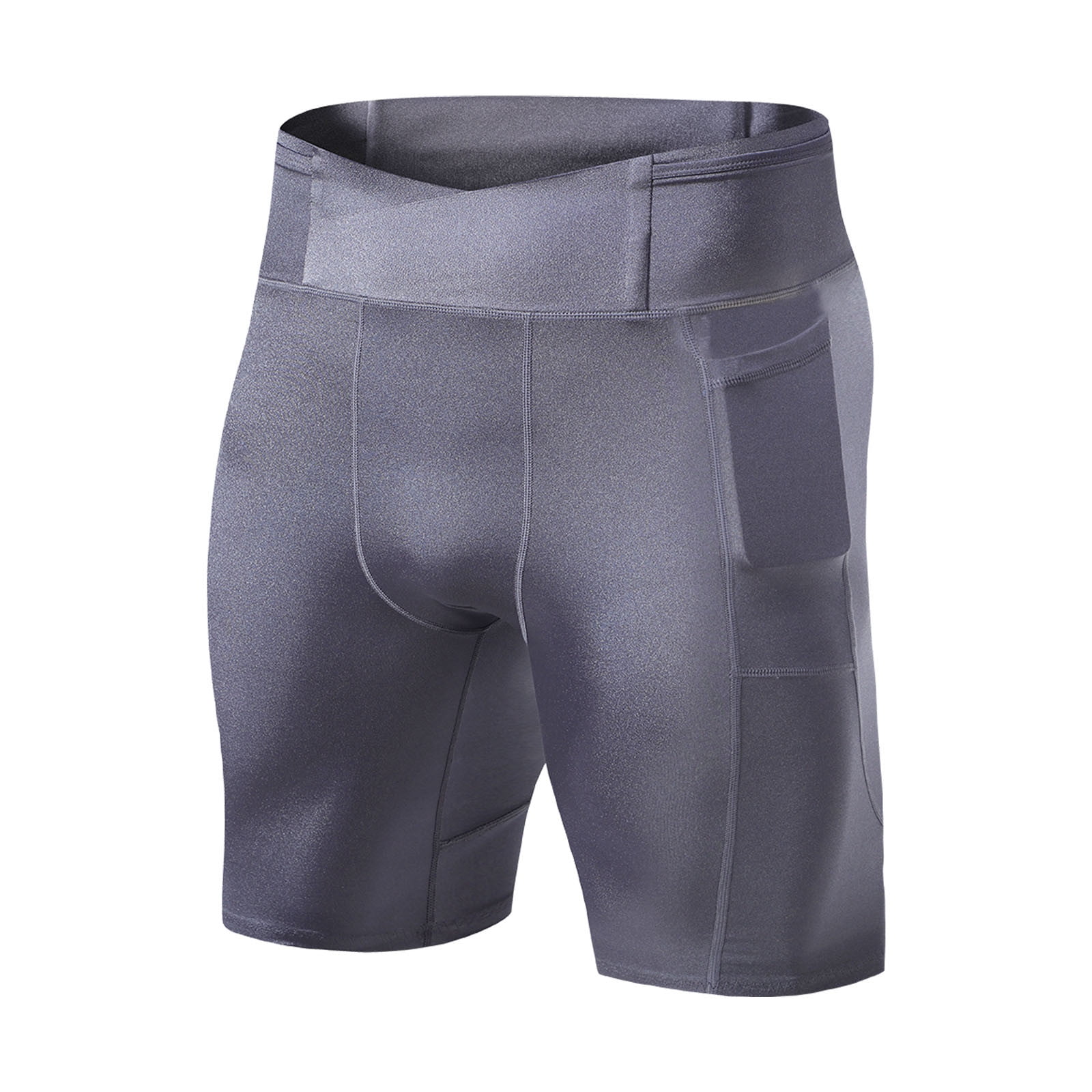 JUUYY Compression Workout Shorts for Men with Drawstring Tight Yoga ...