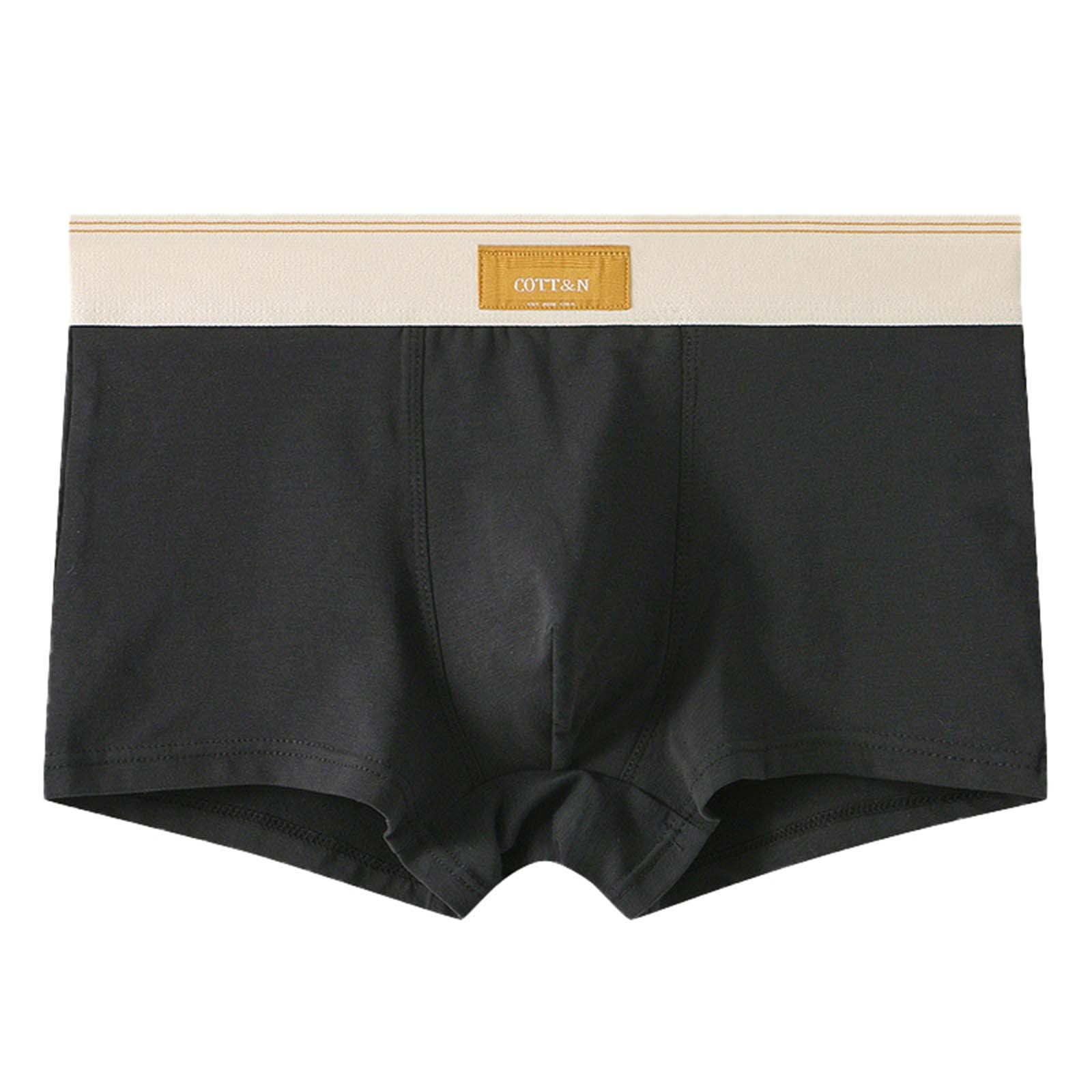 JUUYY Men's Basic Solid Boxer Briefs 3 Inch Inseam Breathable and ...