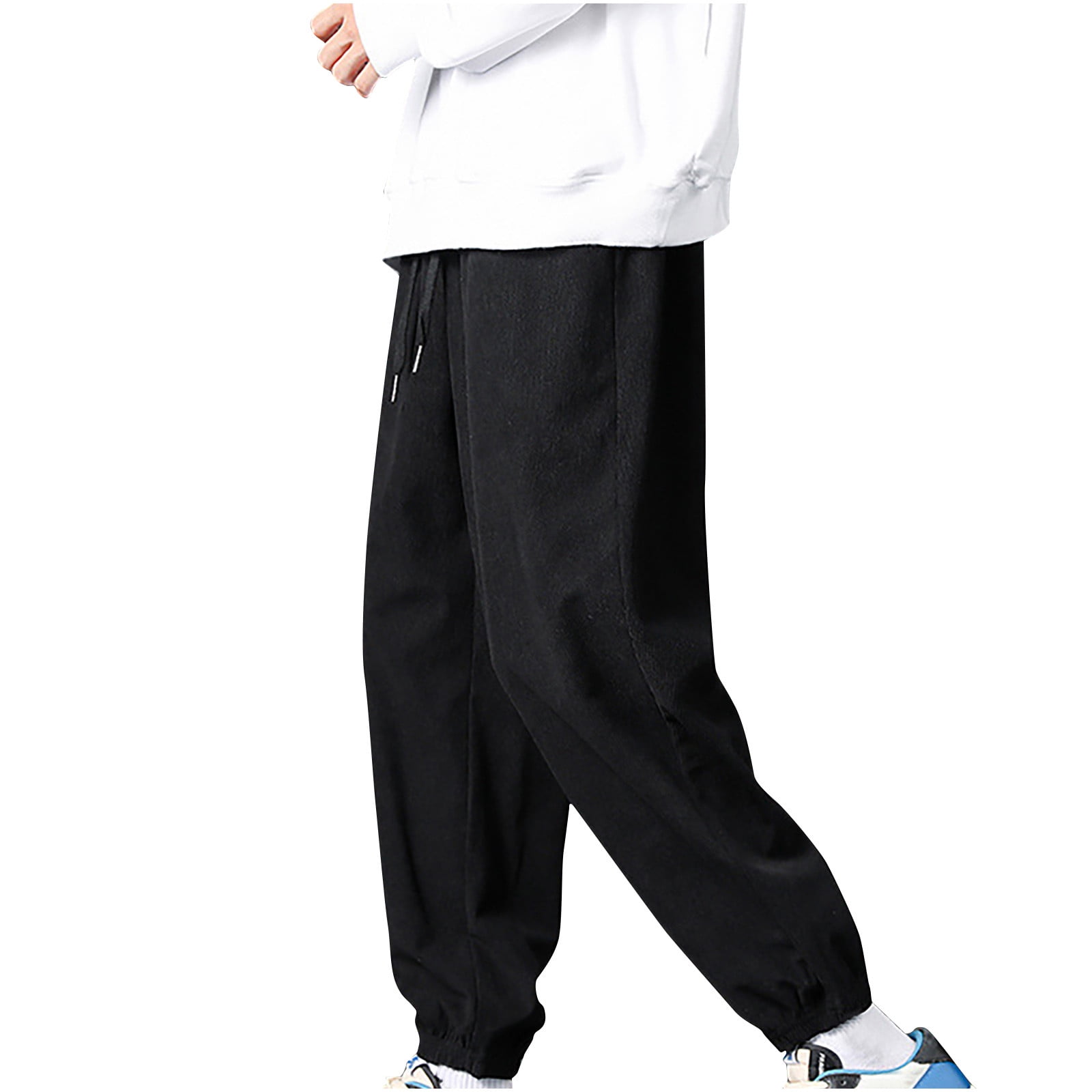 JUUYY Men's Corduroy Joggers Pants Casual Athletic Tapered Cargo Pants ...