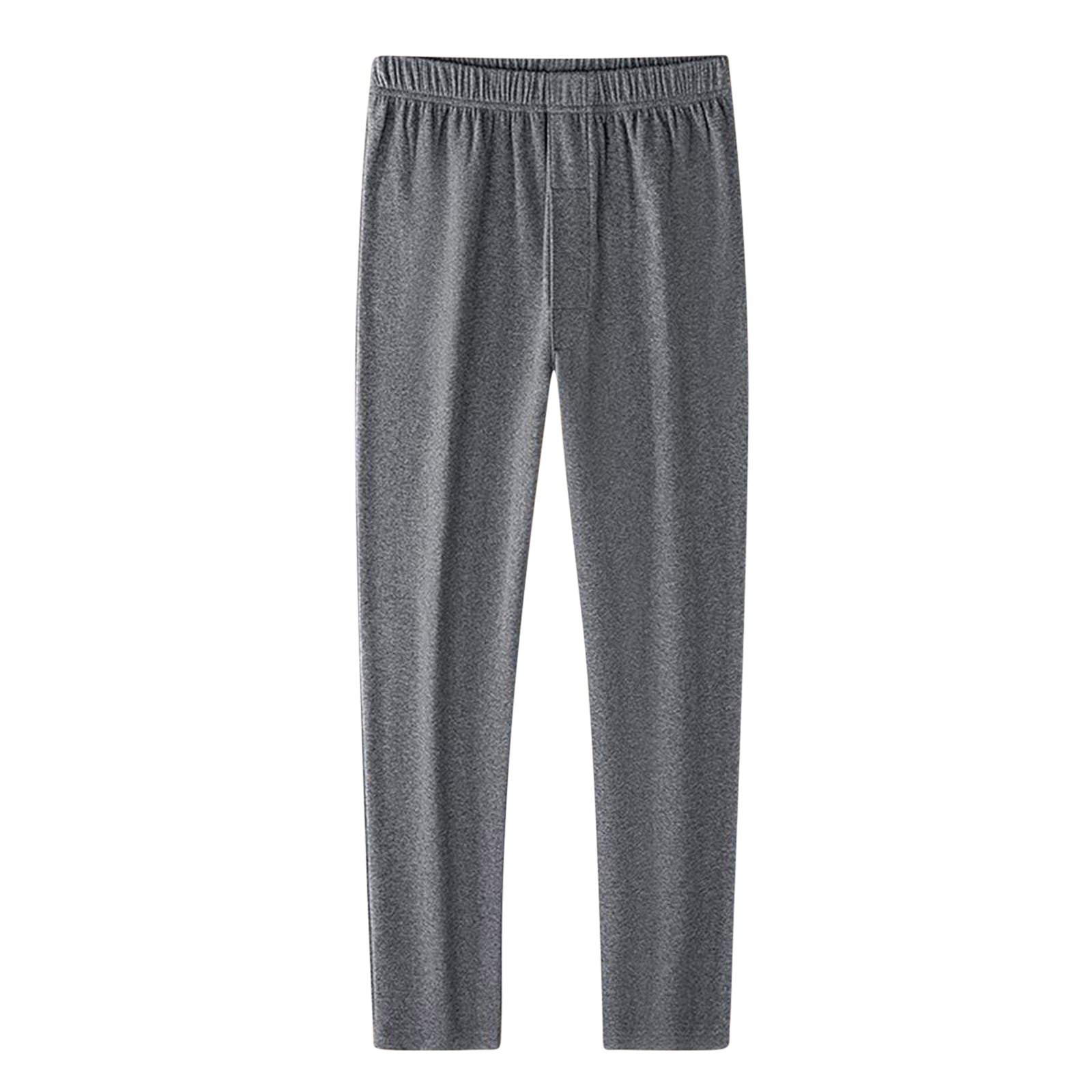 JUUYY Men's Double-sided Velvet Warm Pants With Bottom Wool Silk Velvet ...