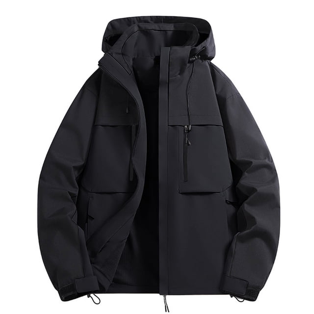 JUUYY Men's Jackets Soft Shell Winter Ski Waterproof Winter Coat Warm ...