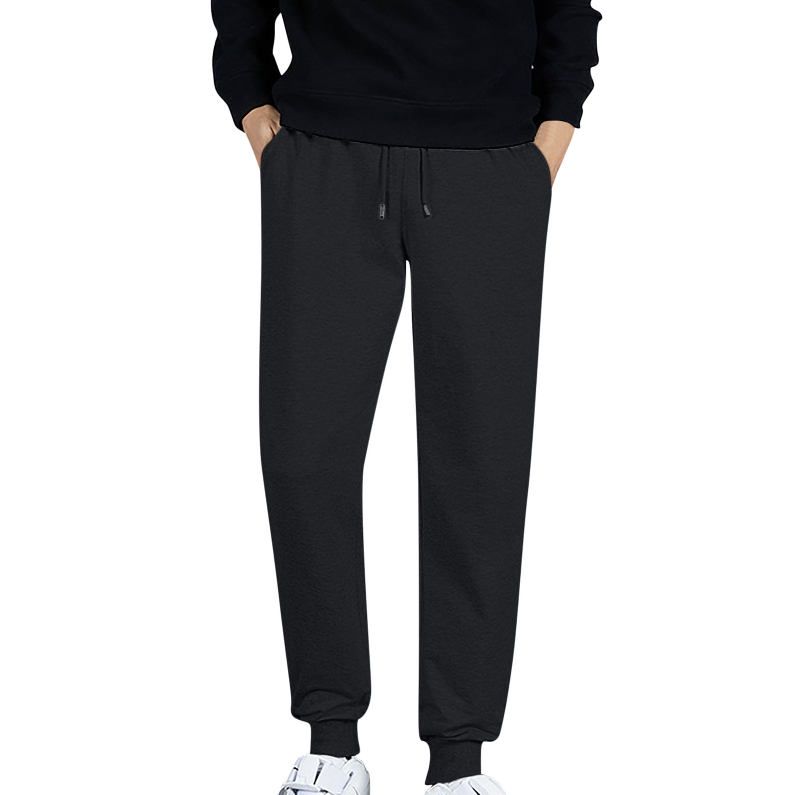 JUUYY Men's Sherpa Lined Athletic Sweatpants Winter Warm Track Pants ...