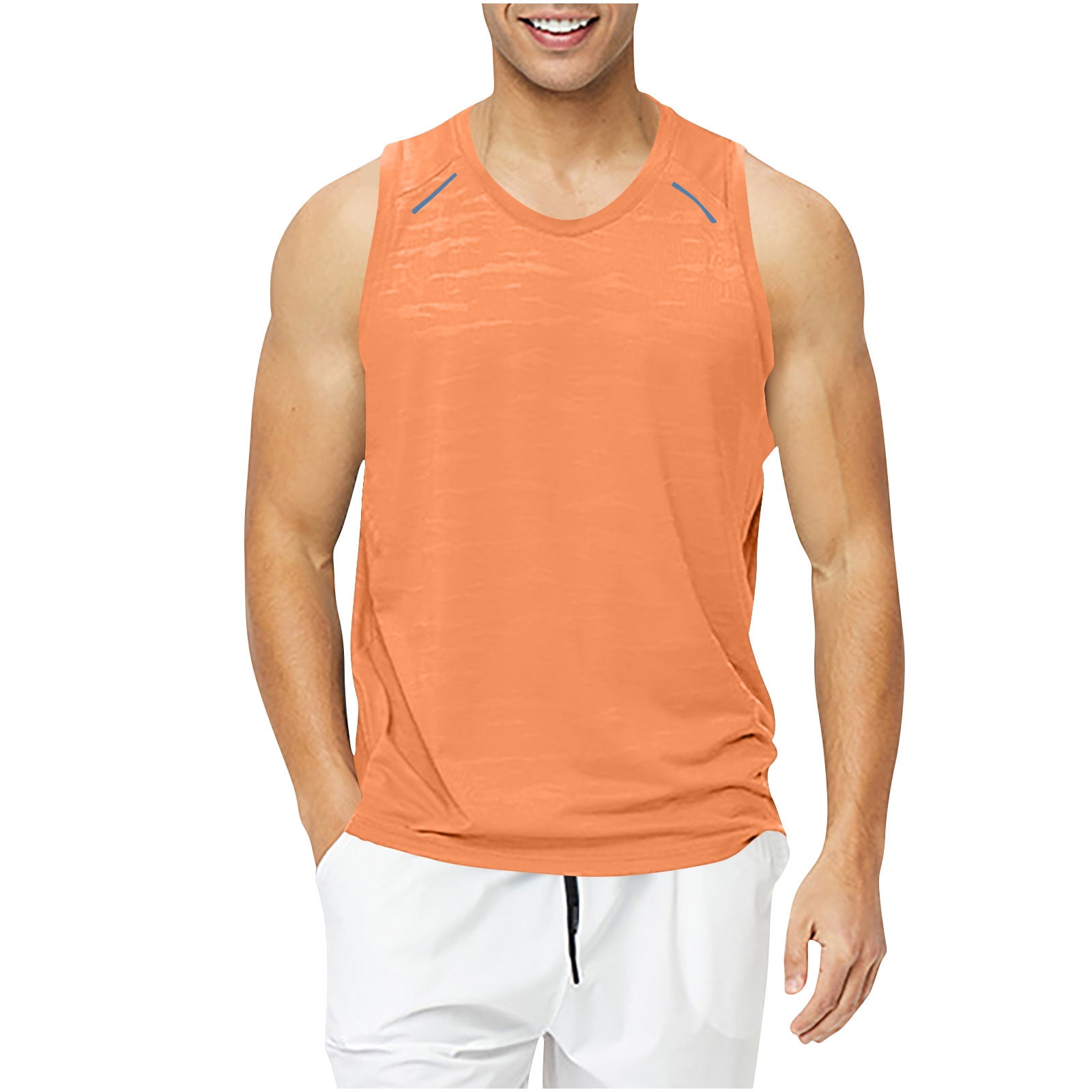 JUUYY Men's Training Tank Top Quicking Dry Slim Fit Sleeveless Workout ...