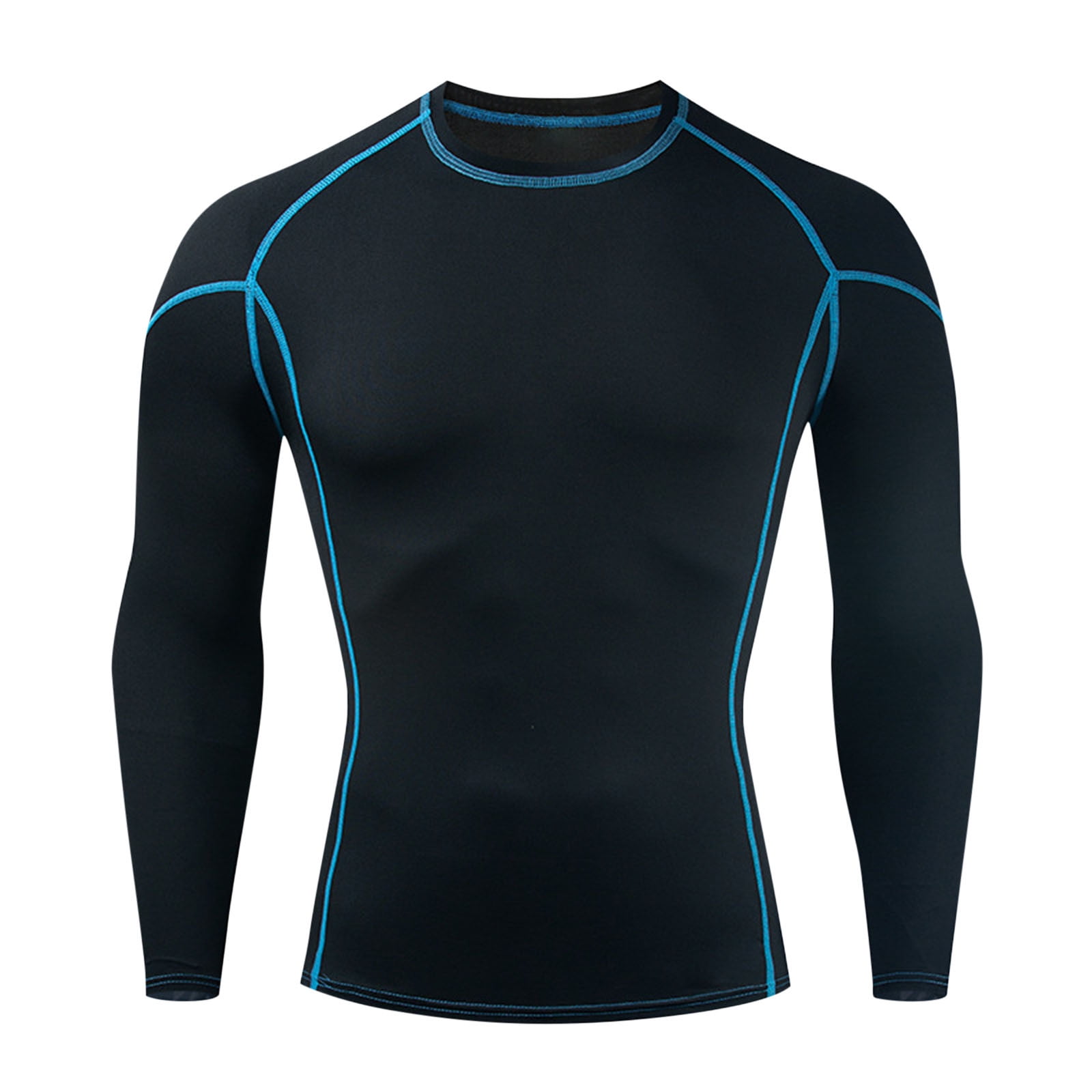 JUUYY Men's UPF 50+ Long Sleeve Compression Shirts Water Sports Rash ...