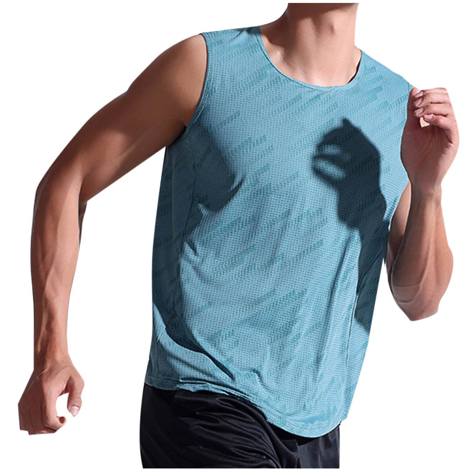 JUUYY Mens Workout Mesh Quick-Dry Muscle Gym Tanks Breathable ...