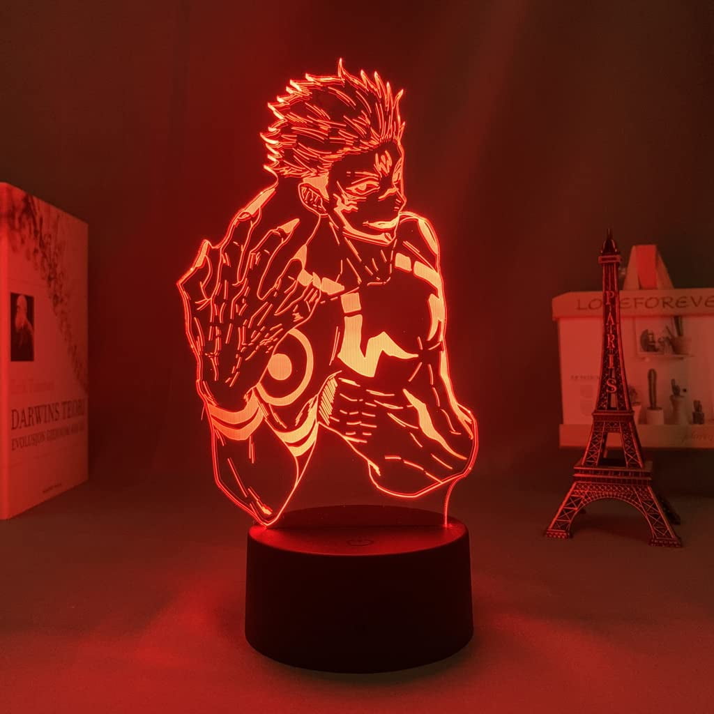JUWYT Colors Change Jujutsu Kaisen Ryomen Sukuna LED Night Light ...