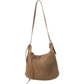 JUYGO Straw Crossbody Bags for Women, Straw Beach Bag Handmade Woven ...
