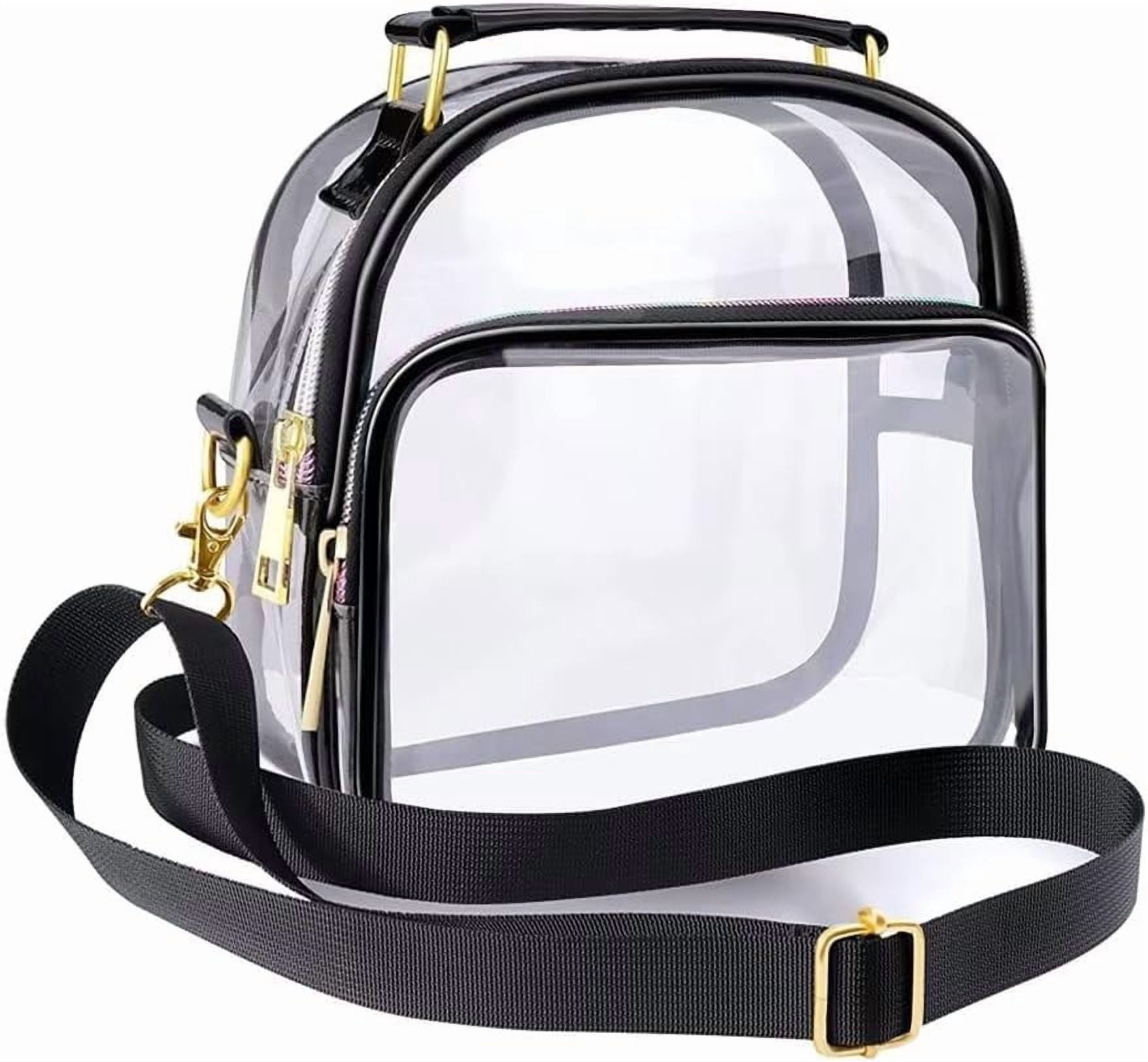 JUYGO Clear Bag for Women Stadium Approved Transparent Handbag ...