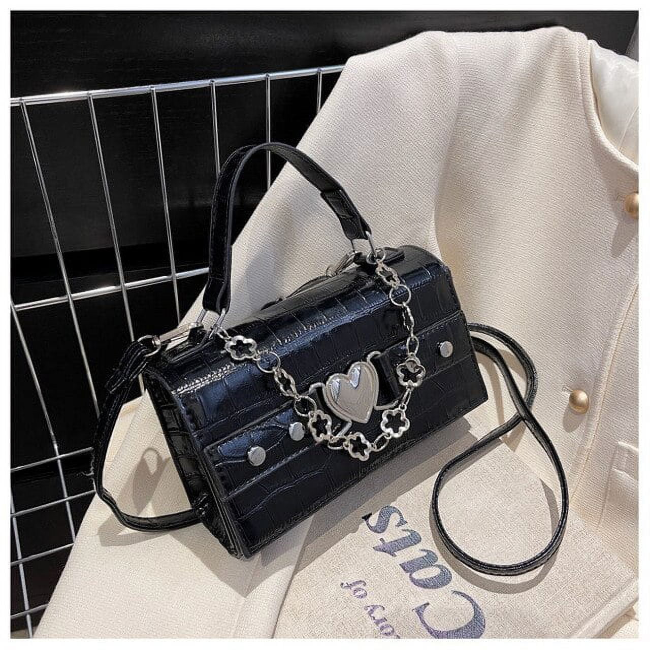 JUYGO Harajuku Gothic Shoulder Bag Woman Metal Punk Moto Biker Style ...