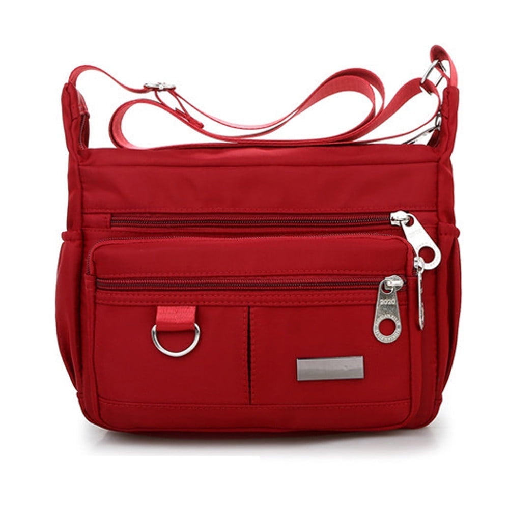JUYGO Ladies Women's Fashion Solid Color Nylon Crossbody Bag for Women ...