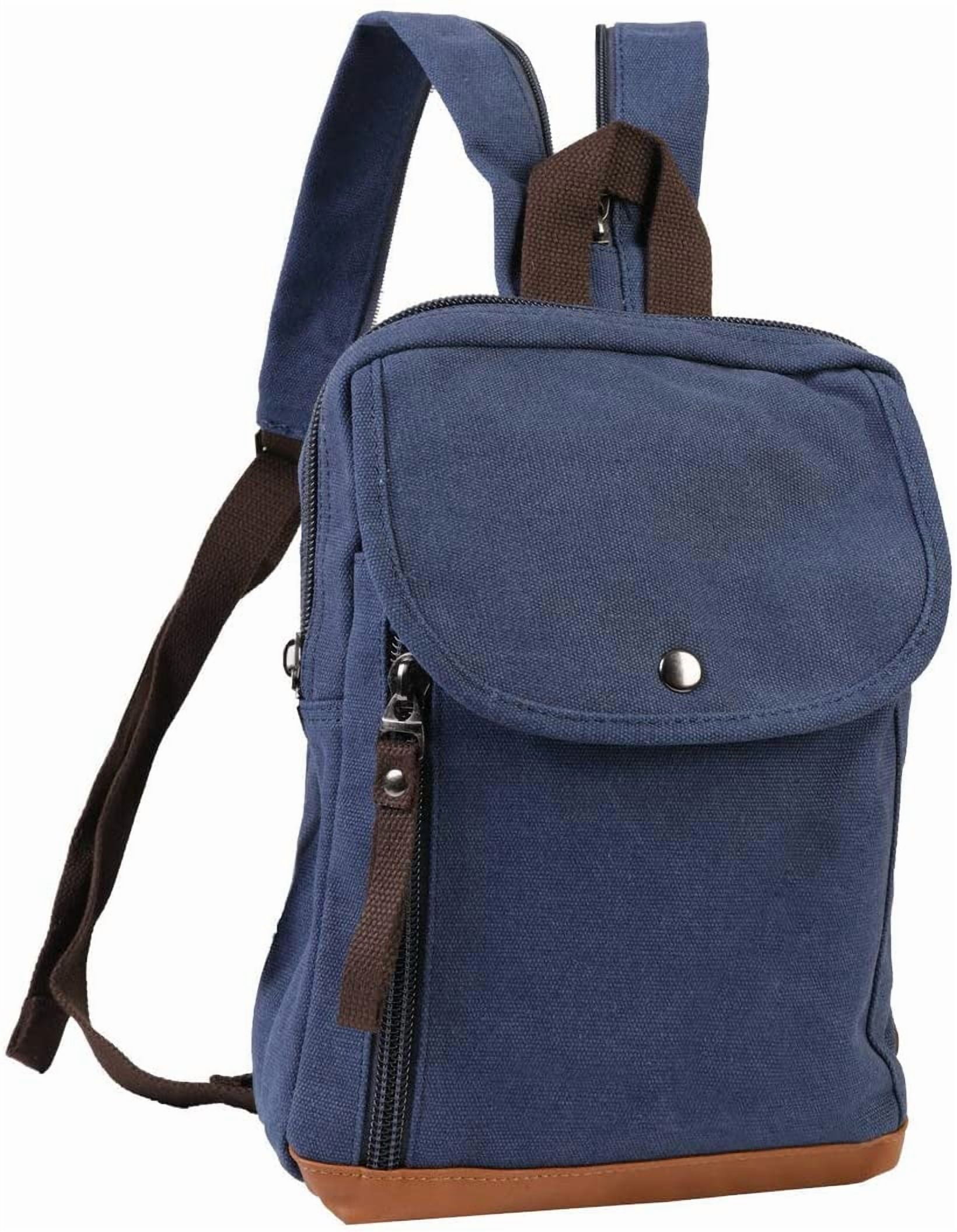 JUYGO Mini Canvas Backpacks Casual Strong Small Packback Daypack,181002 ...