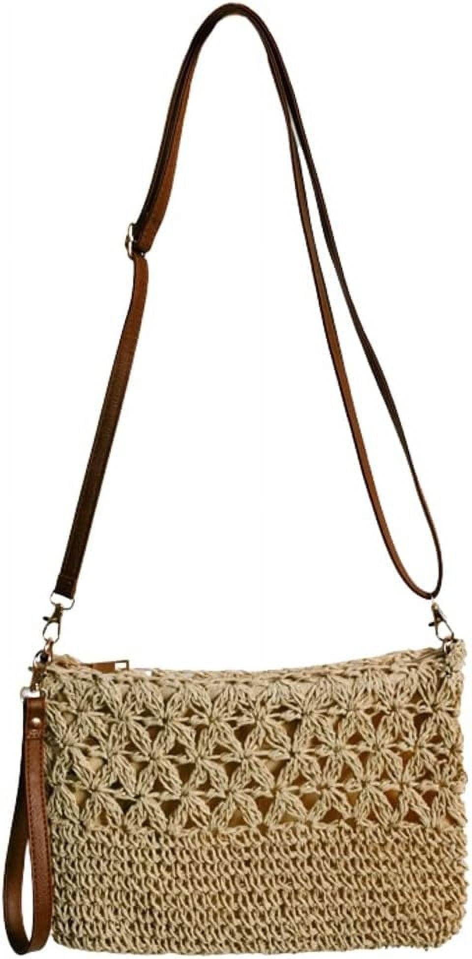 JUYGO Straw Clutch Purses Women Summer Beach Crossbody Bags Handwoven ...