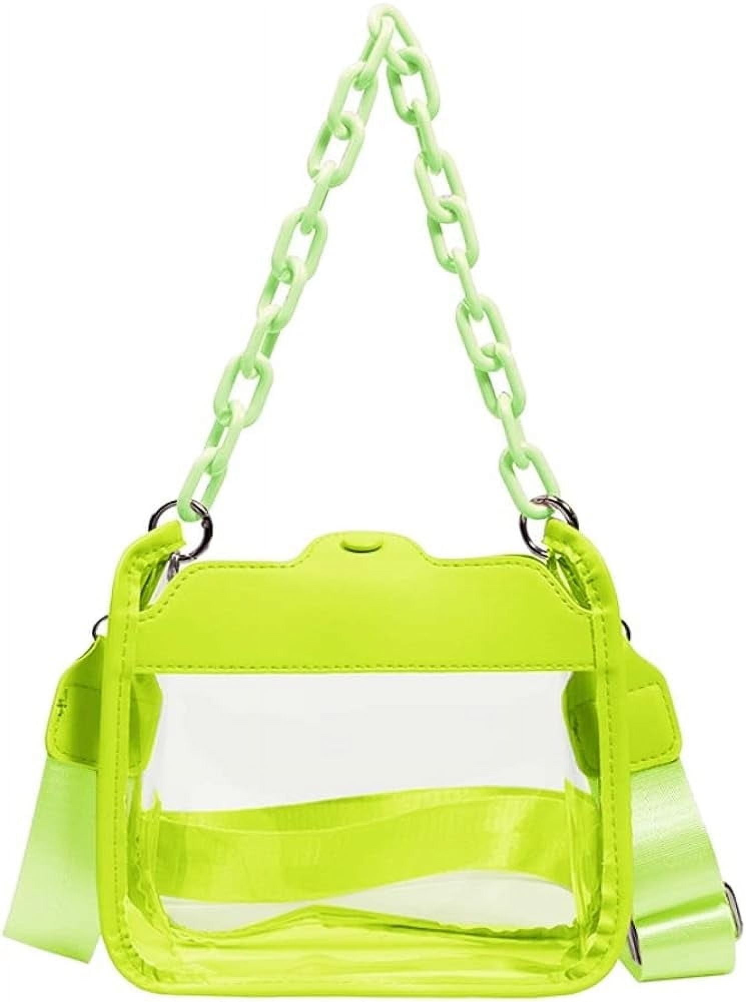 JUYGO Women Clear Crossbody Bag Stadium Approved Clear Clutch Purse ...