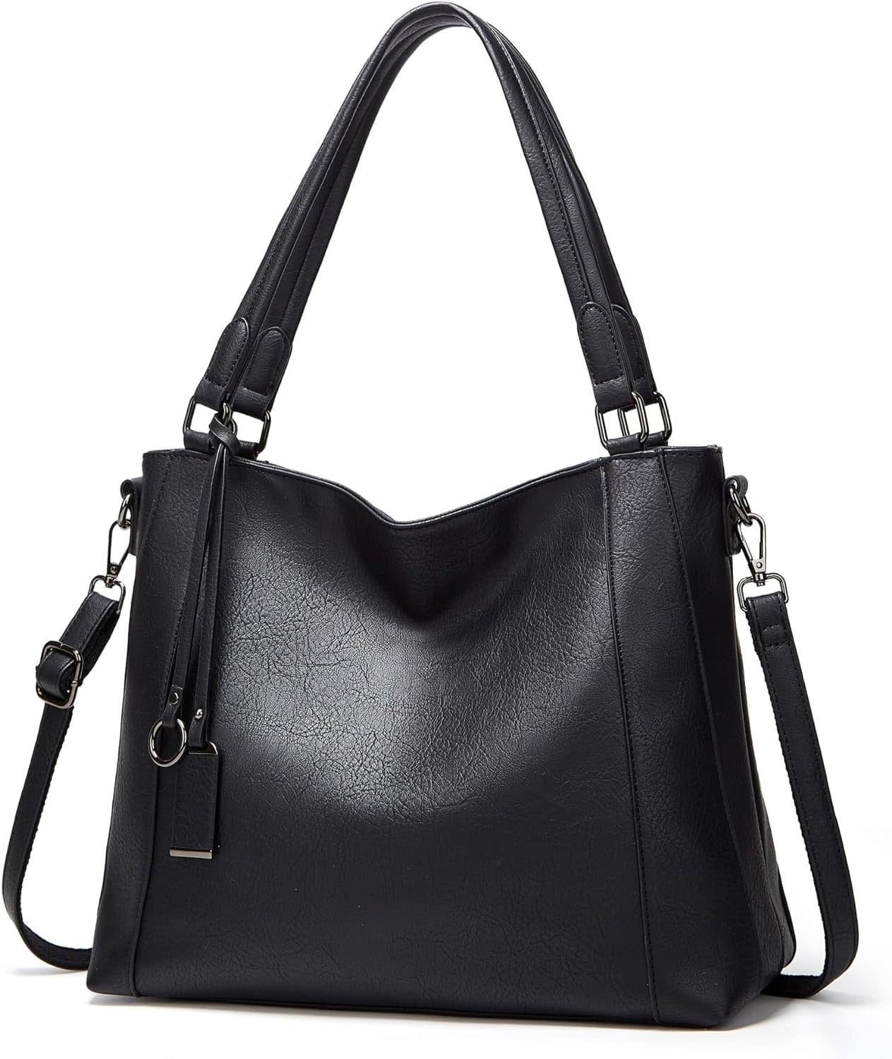 JUYGO Women PU Leather Purse and Handbags Tote Top Handle Bags ...