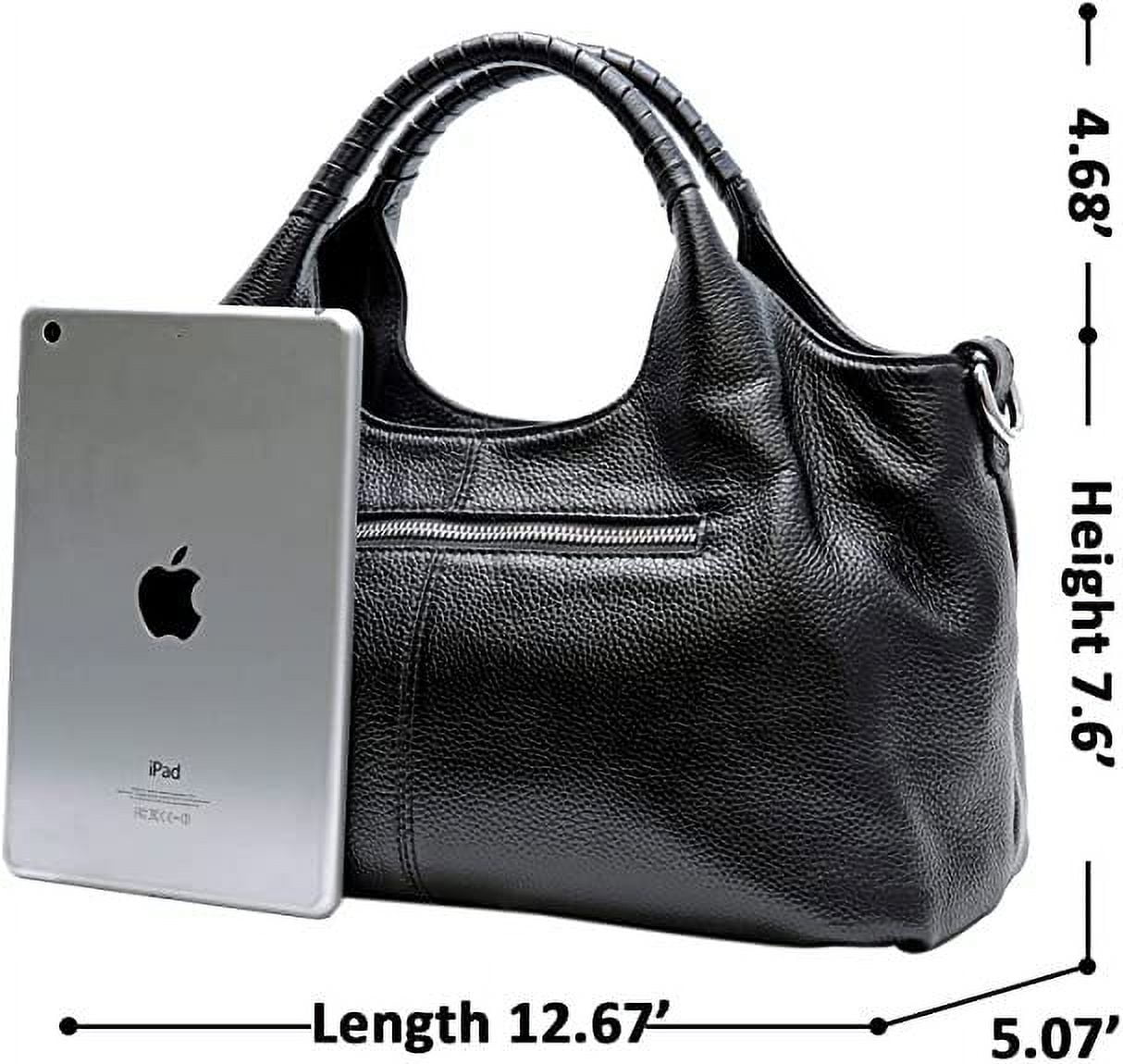 JUYGO Women Satchels Genuine Leather Top Handle Handbags Work Tote ...