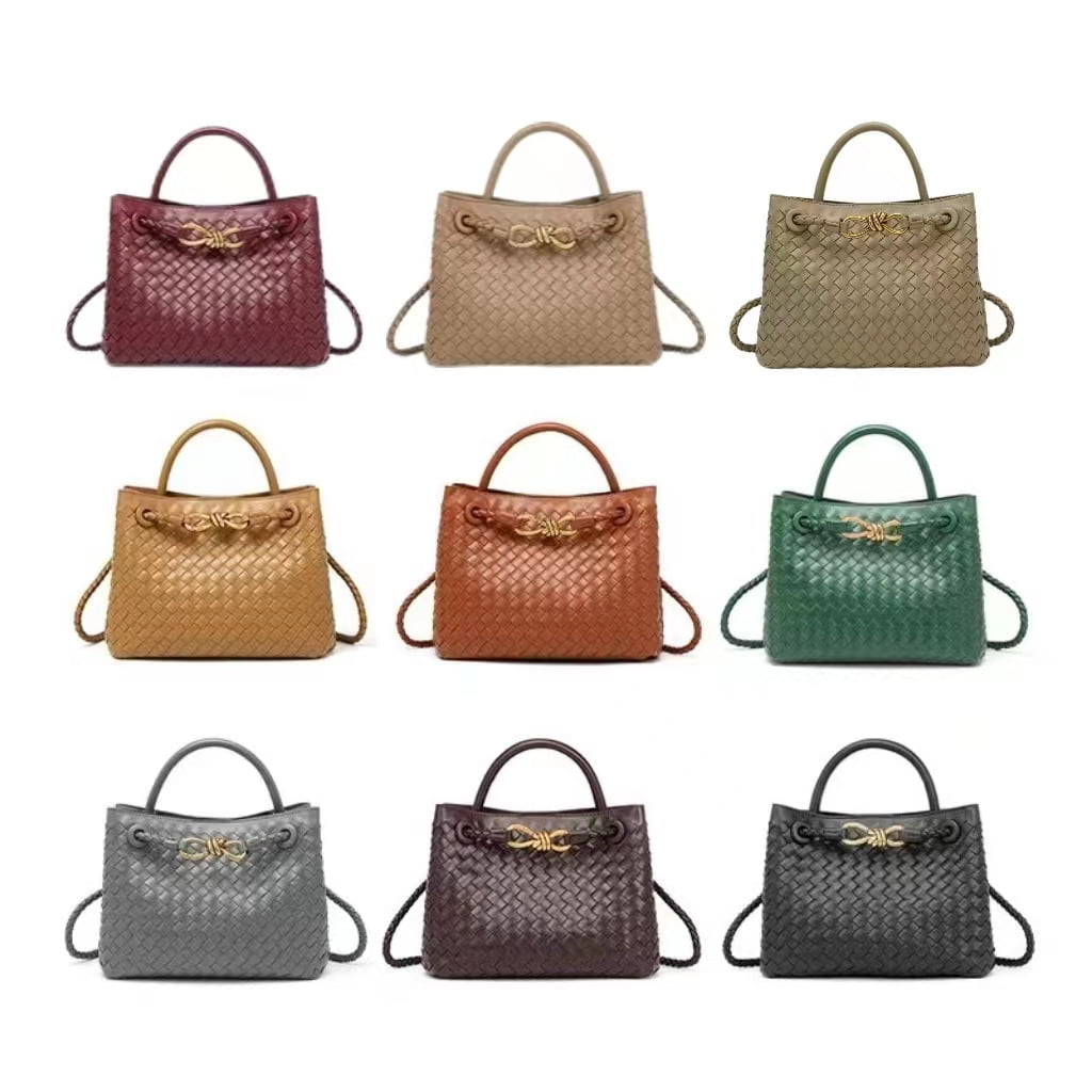 JUYGO Woven Bag for Women, Vegan Leather Small Tote Purse, Top Handle ...