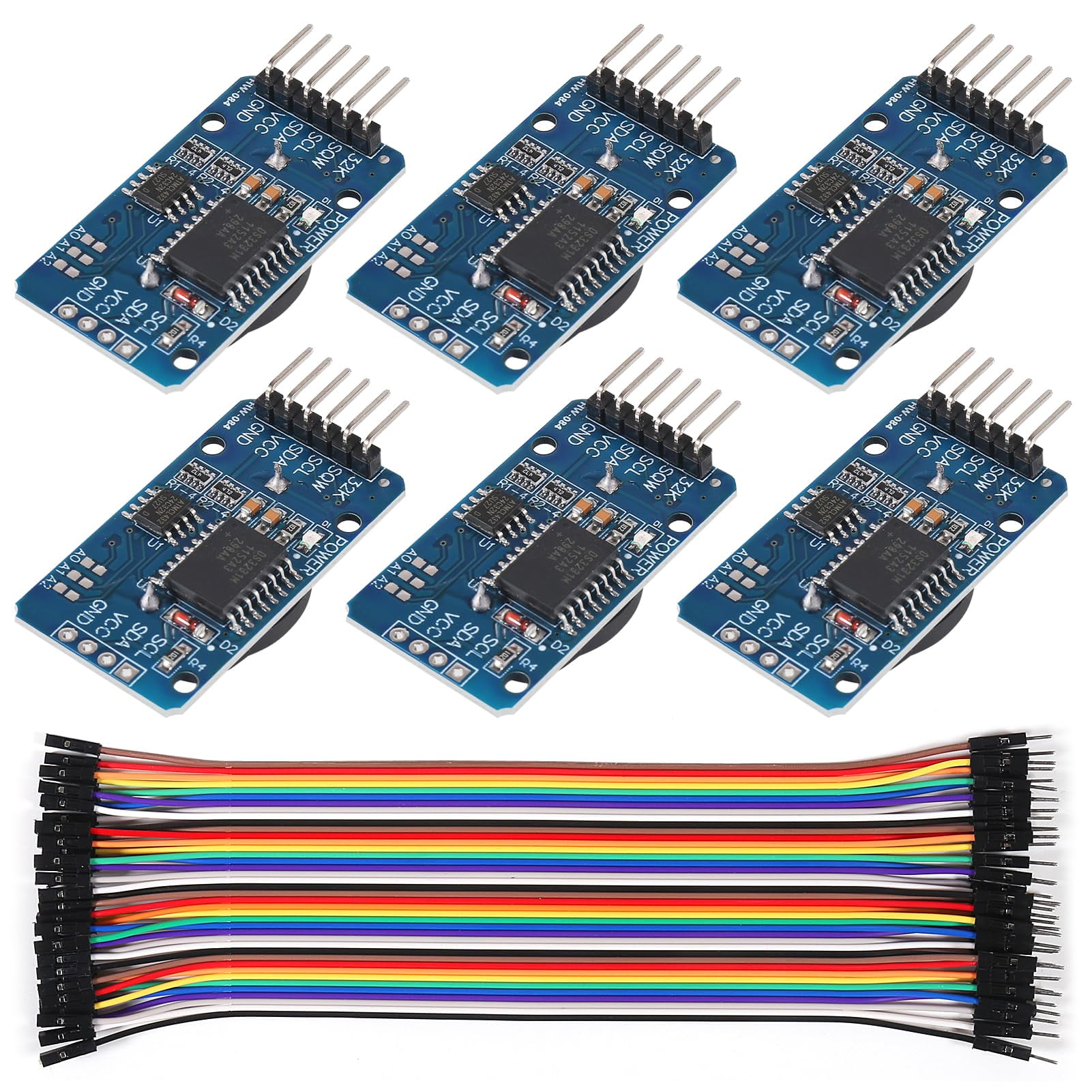 JUZITAO 6PCS DS3231 Real SSF20 Time Clock Module RTC Sensor High ...
