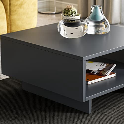 JV Home Hola 24 Inch Small Coffee Table with Storage Stylish | Modern ...