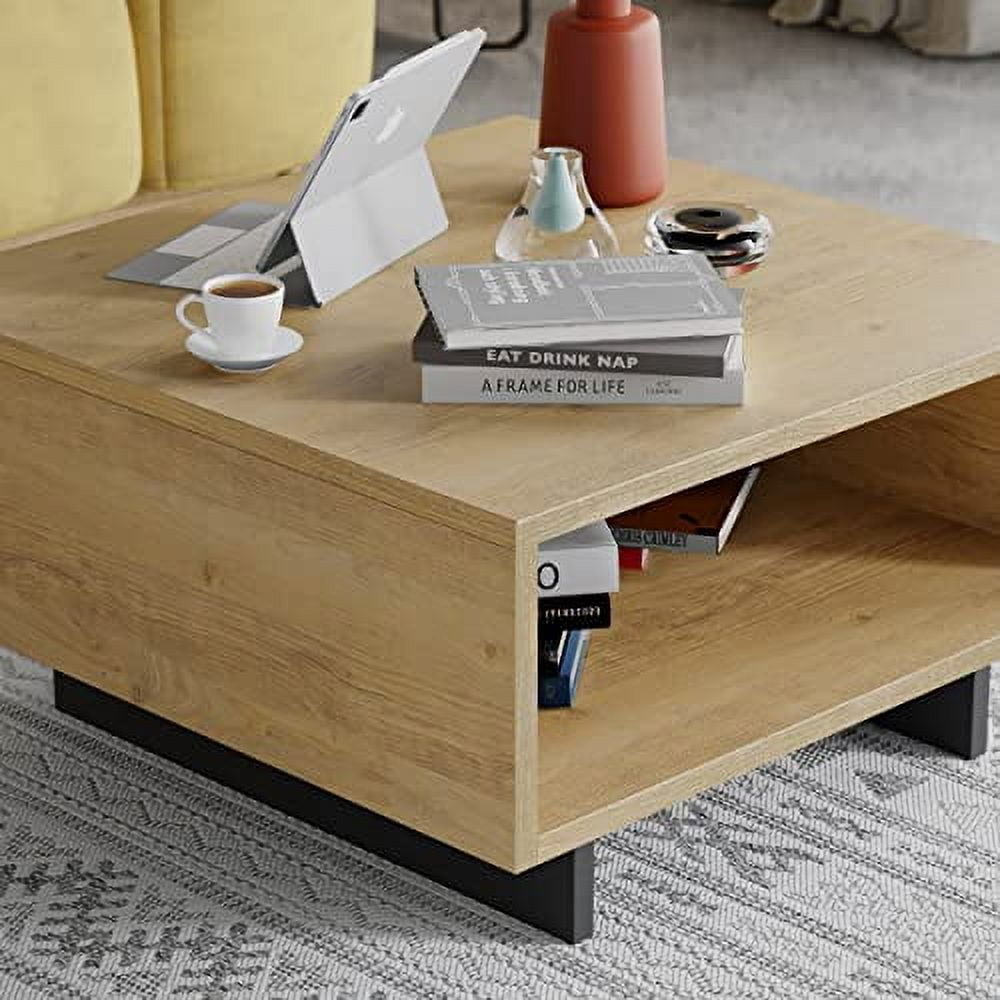 JV Home Hola 24 Inch Small Coffee Table with Storage Stylish | Modern ...