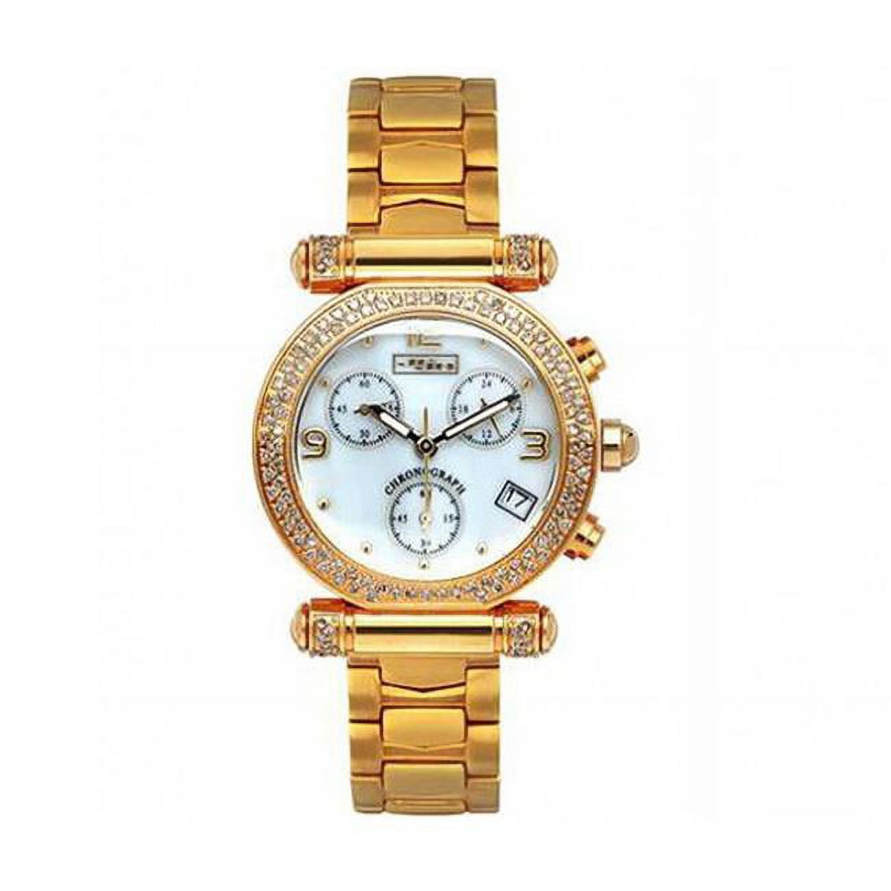 JVA4 Diamond Watch, Silver Dial with Silver Band - Walmart.com