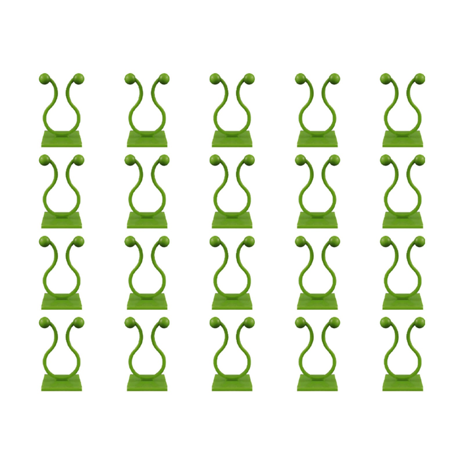 JVBTVB 100 Pack Non-marking Wall Mount Plant Clips, Adhesive Fixators ...