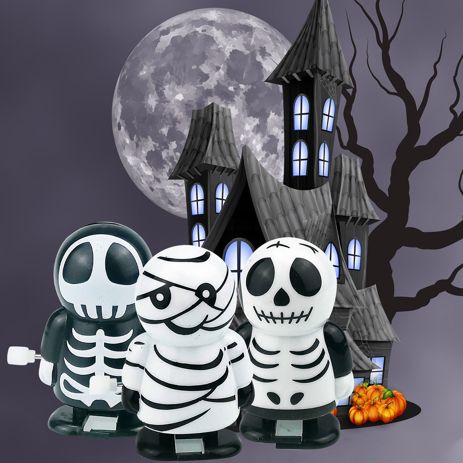 JVBTVB 10Pcs Halloween Toys, Wind Up Toys for Kids Party Supplies ...