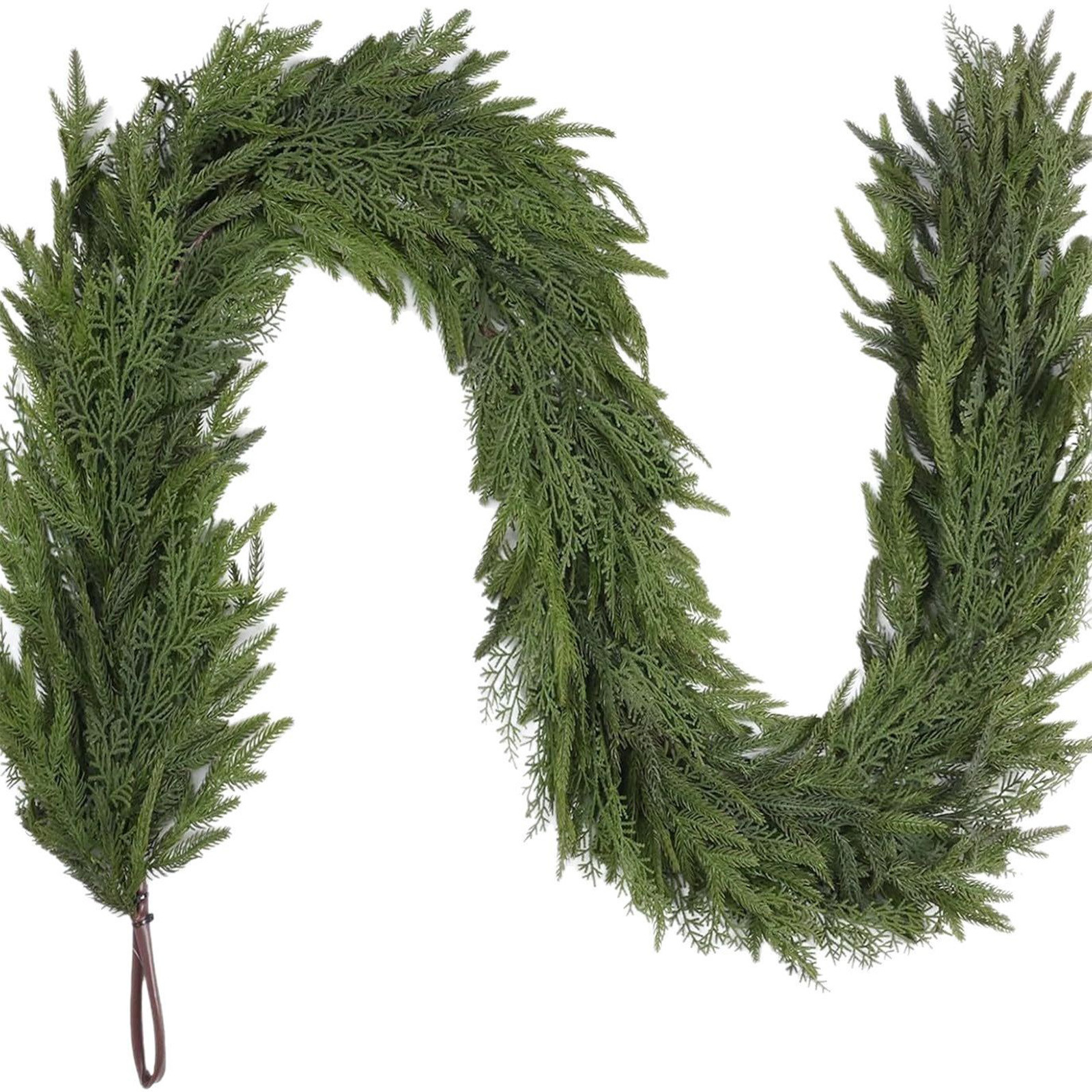 JVBTVB 180cm Christmas Rattan Garland for Holiday Decor, PVC Indoor ...