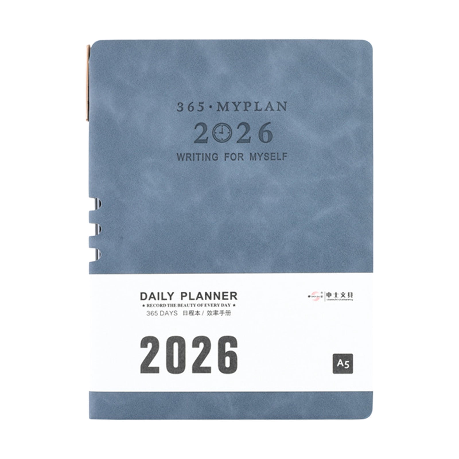 JVBTVB 2026 Daily Planner, A5 Portable Planner with Faux Leather Cover ...