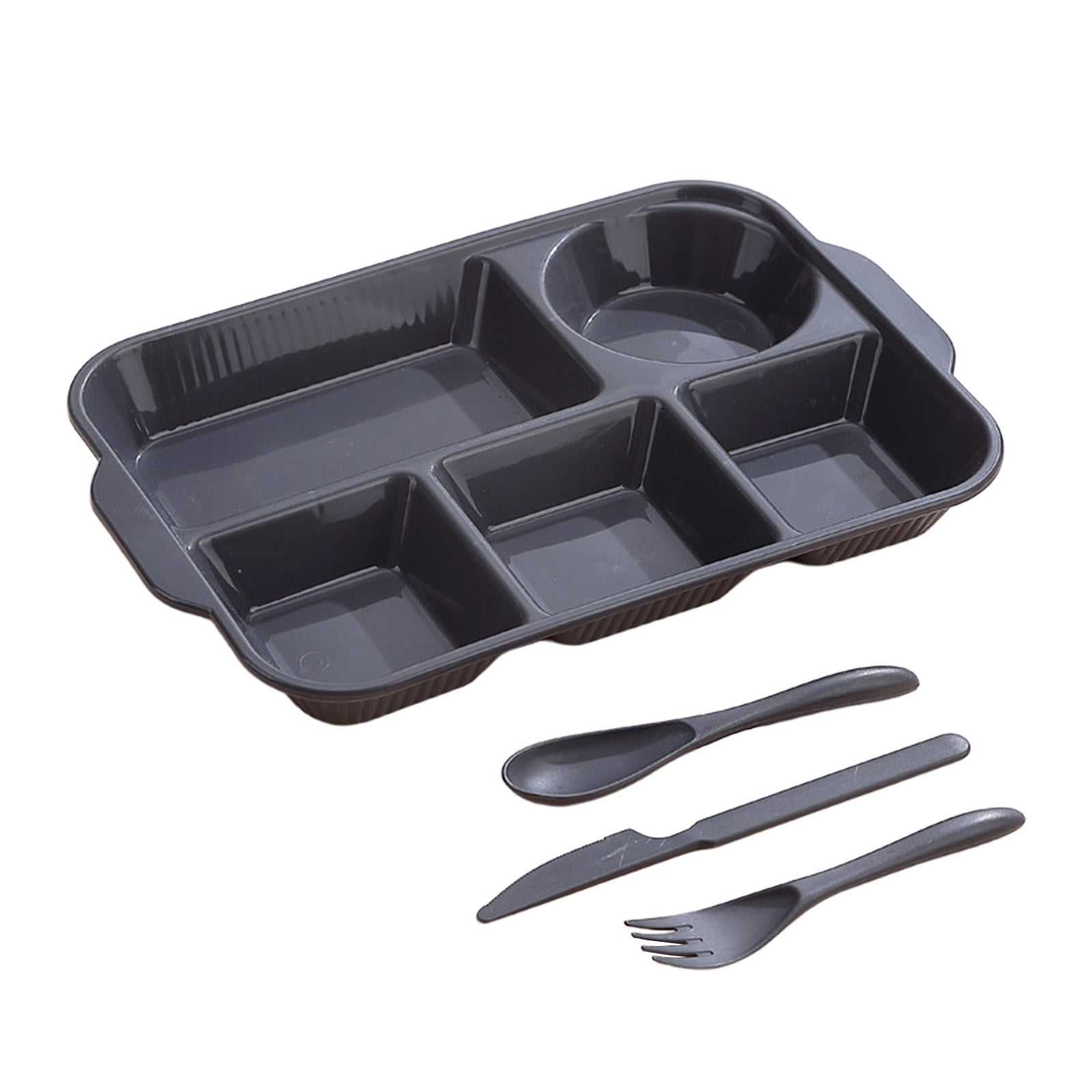 JVBTVB 5-Compartment Plates for Balanced Meal Portion Control ...