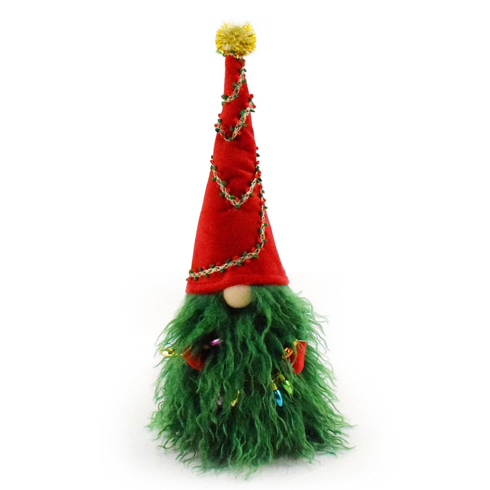 JVBTVB Christmas Gnome Decorations – Faceless Green Haired Old Man ...