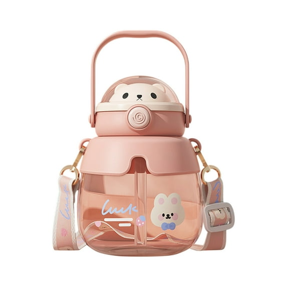 JVBTVB Cute Bear Water Bottle 850ml Large Capacity, BPA-Free Plastic ...