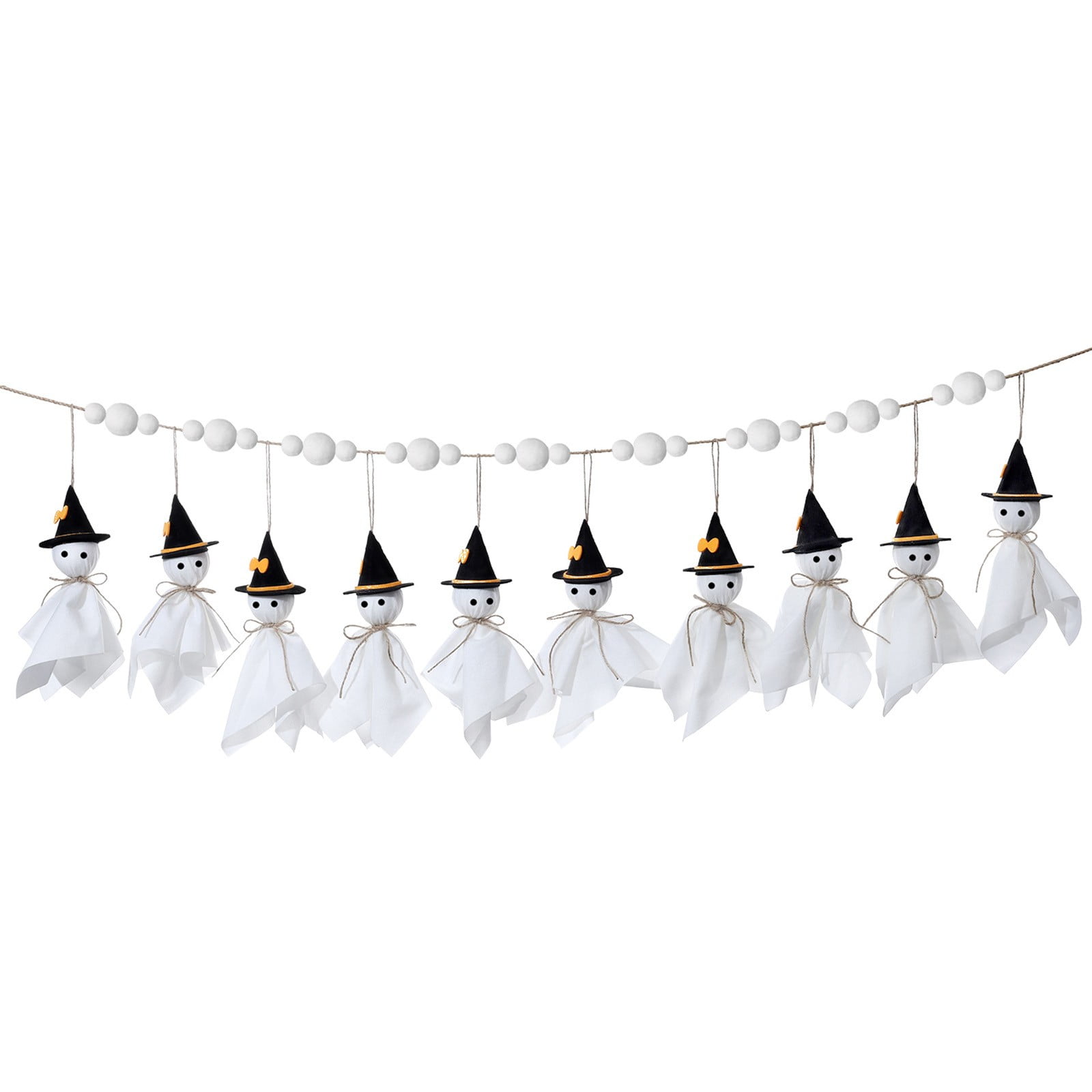 JVBTVB Halloween Ghost String with Wooden Beads - 157 Inch Spooky ...