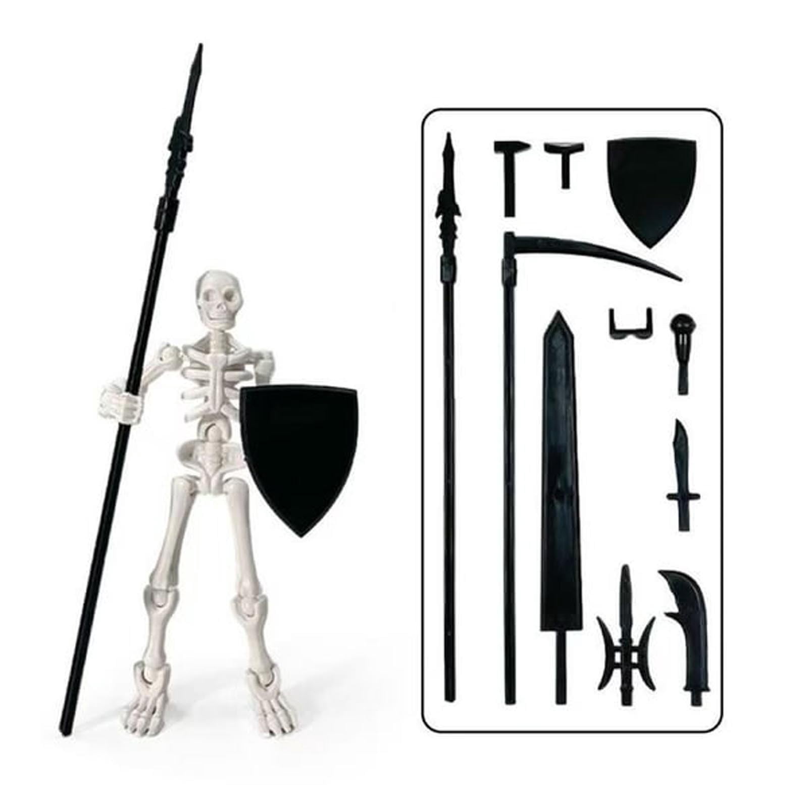 JVBTVB Halloween Magnetic Skeleton Action Figure with Flexible Joints ...