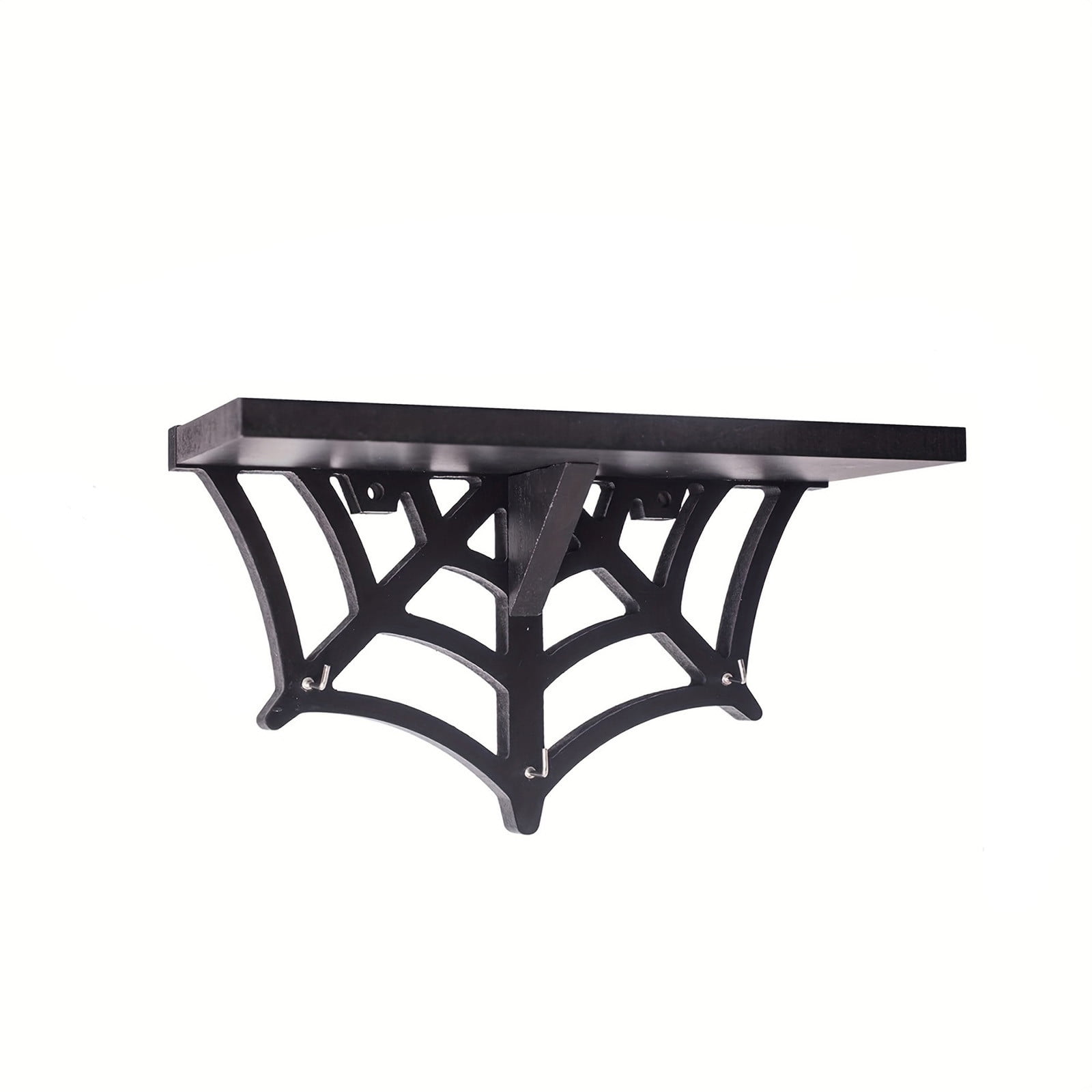 JVBTVB Halloween Spider Web Shelf Decor - Wooden Display Stand, Black ...