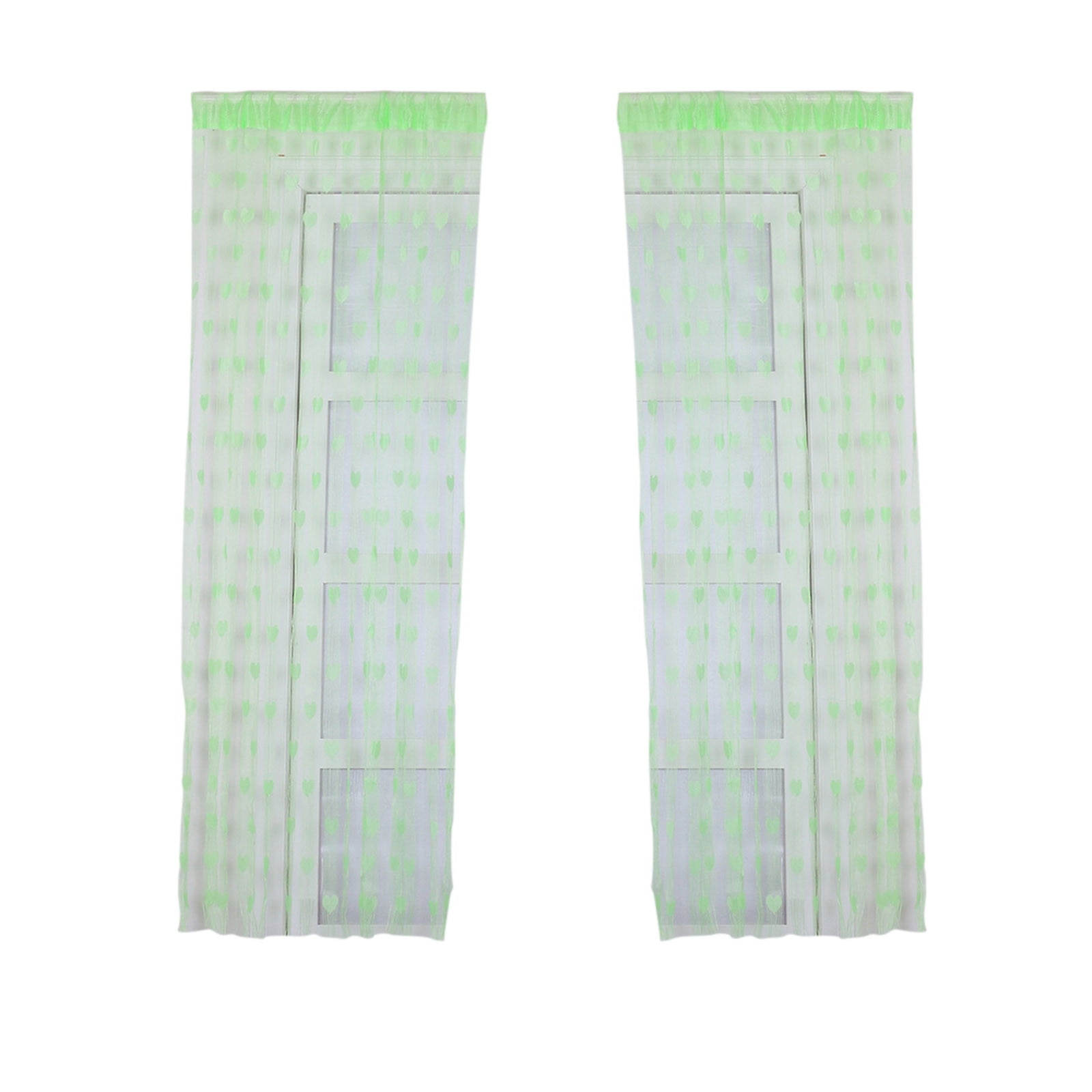 JVBTVB Modern Sheer Thread Door Curtain - Rustic Style 79x39 in ...