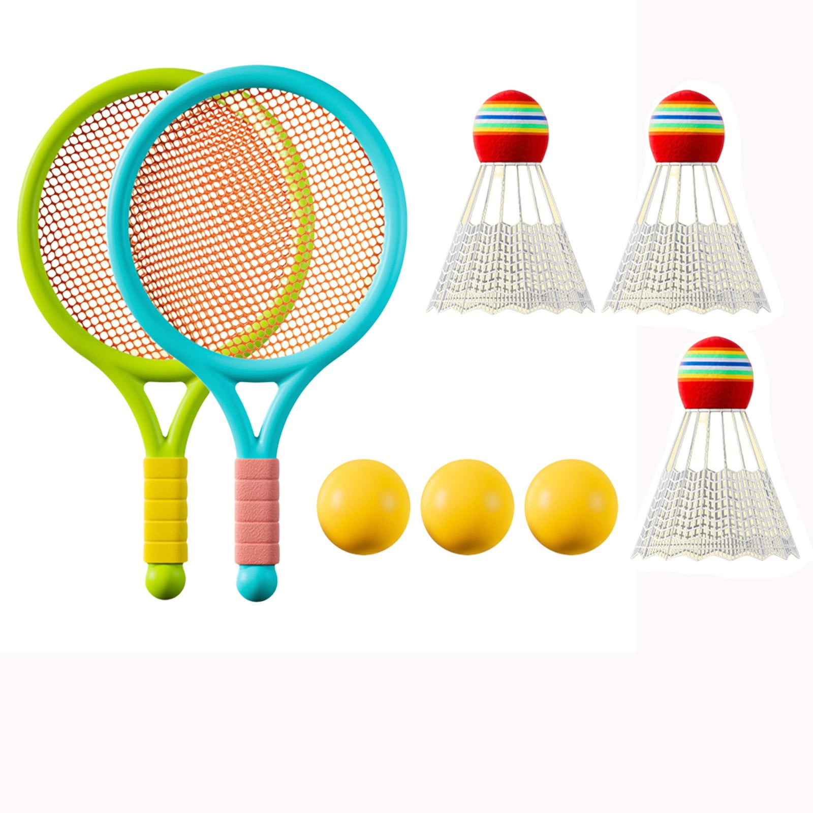 JVBTVB Toys, Children Badminton Racket Set Double Tennis Rackets Parent ...
