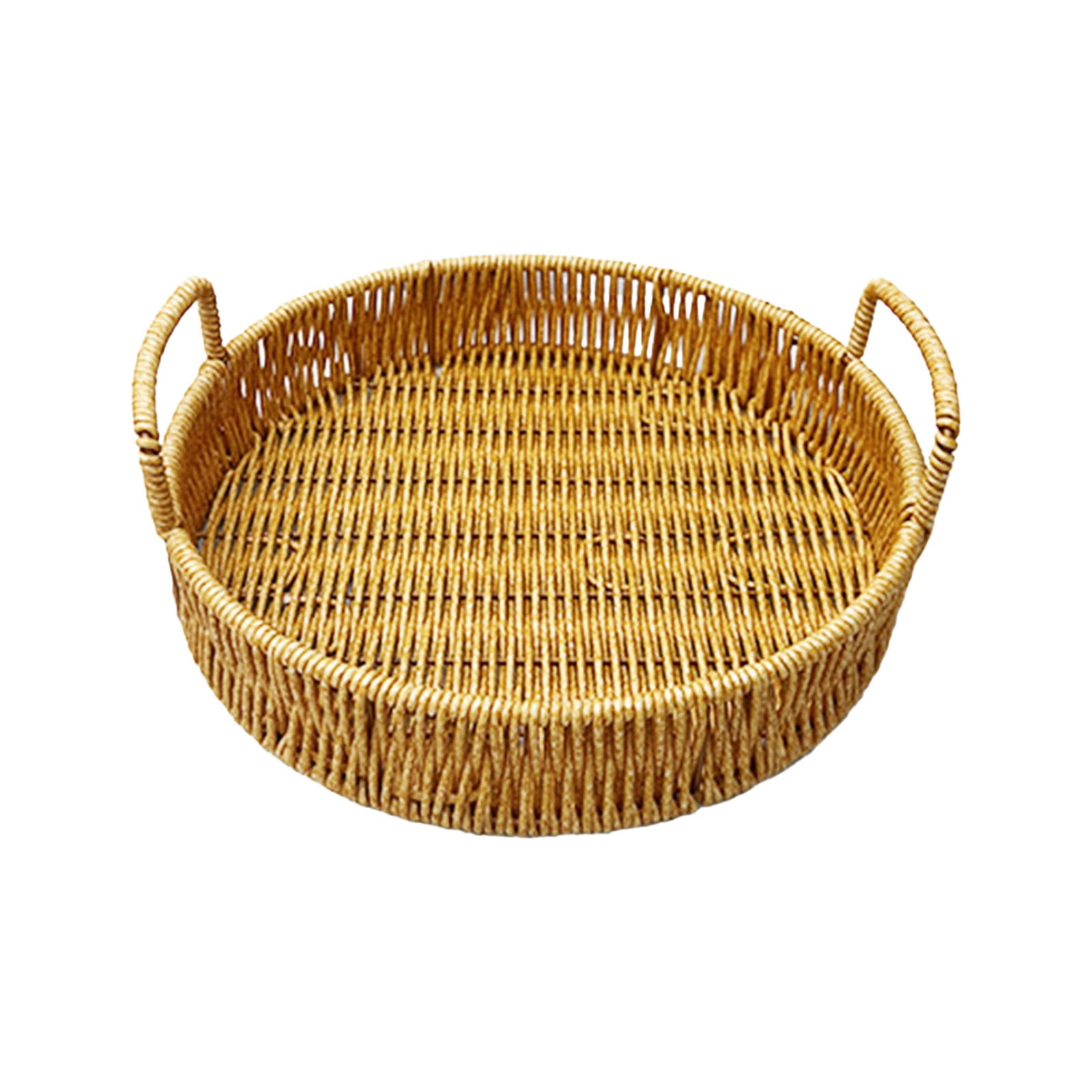 JVBTVB Woven Storage Basket for Table Top, 12-Inch Multipurpose ...