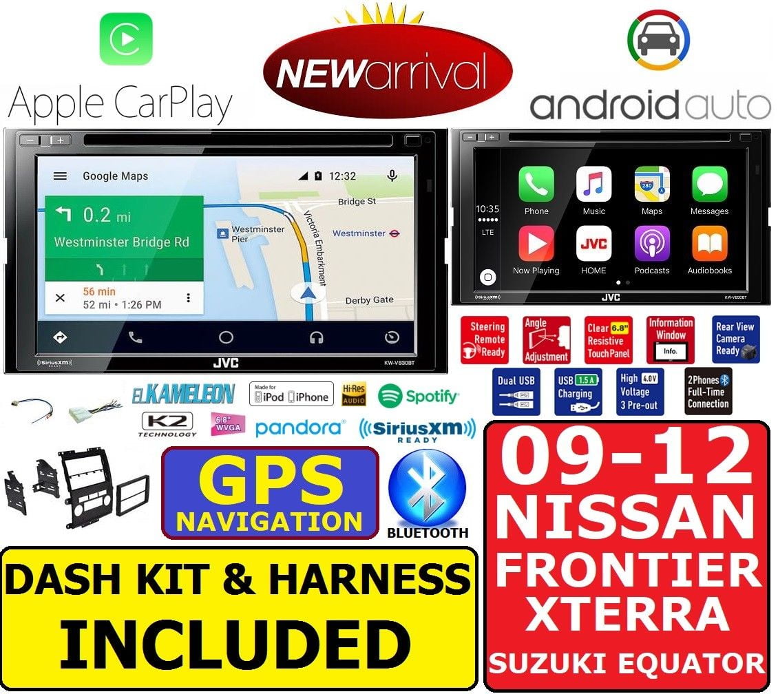 JVC CD/DVD BLUETOOTH GPS NAVIGATION SYSTEM APPLE CARPLAY ANDROID AUTO ...