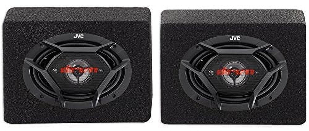 JVC CS-DR6940 550W 6x9 4-Way Coaxial Speakers + 6x9" Box - Walmart.com