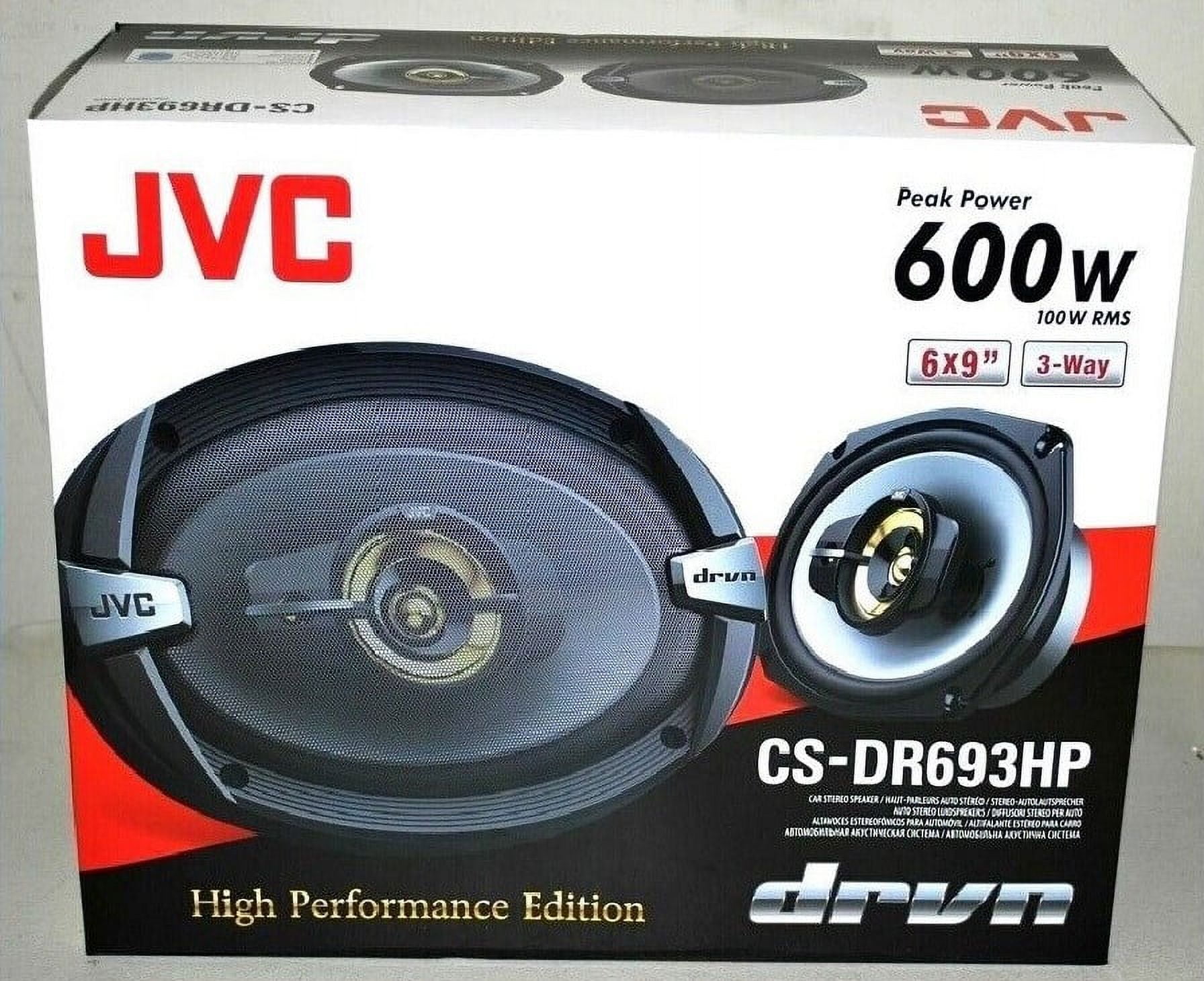 JVC Coaxial High-Performance 3-Way CS-DR693HP Car Speakers - Walmart.com
