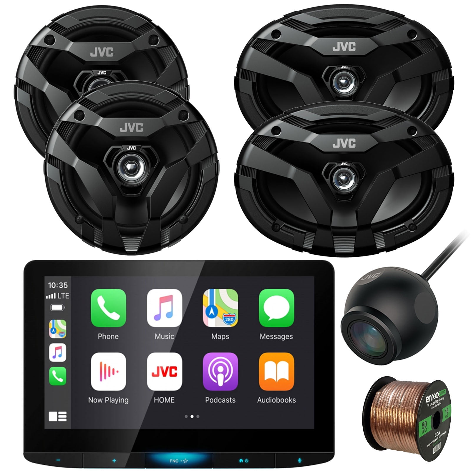 JVC Double DIN 10.1" HD Touchscreen WiFi/HDMI/USB Bluetooth Stereo ...