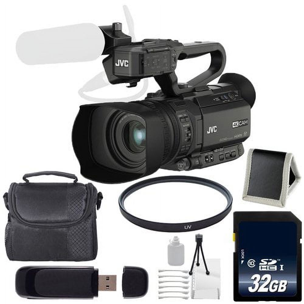 JVC GY-HM200 GYHM200 4KCAM Compact Handheld Camcorder + 32GB SDHC Class ...