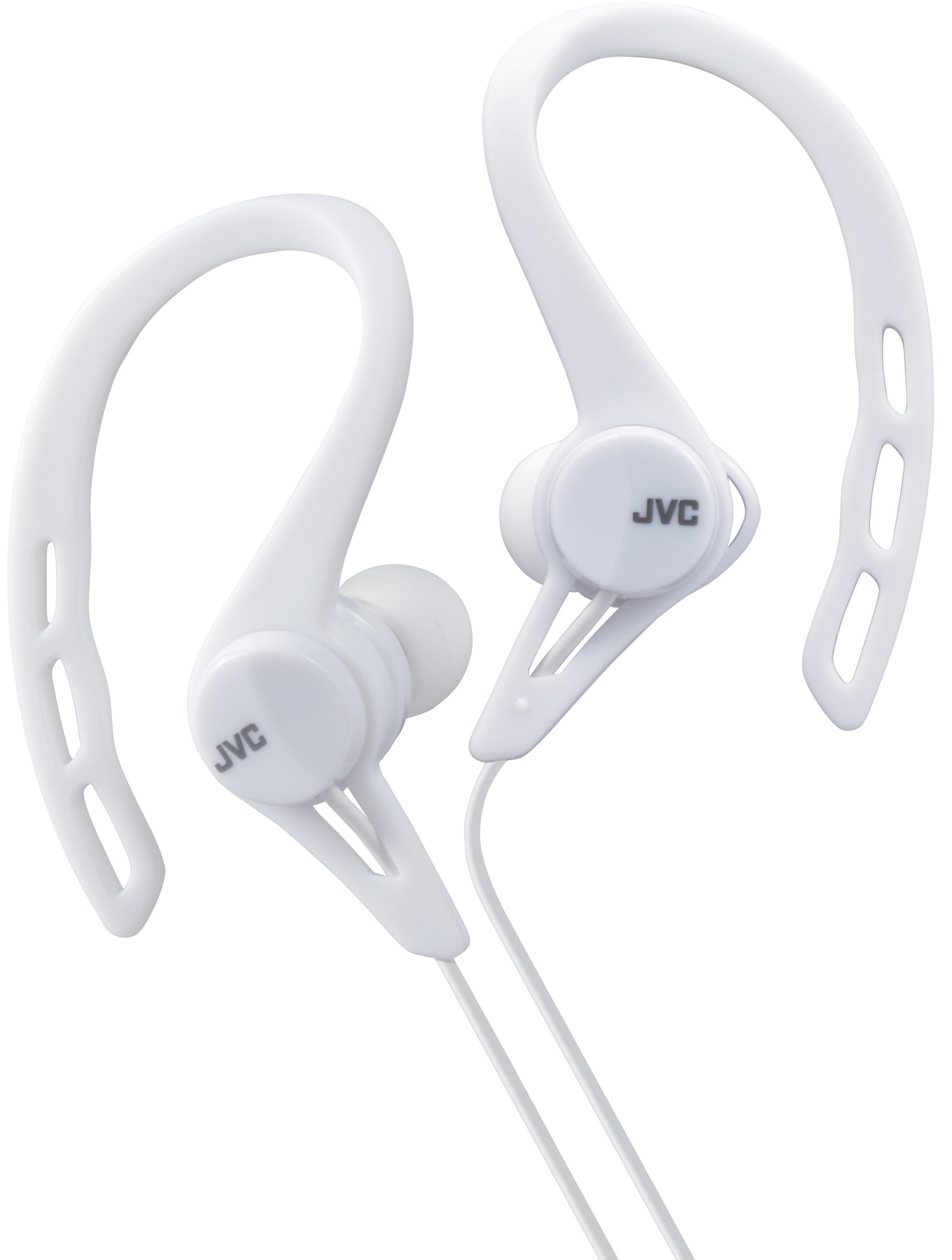 JVC HAECX20W Sports Clip Inner Ear Headphones, White - Walmart.com