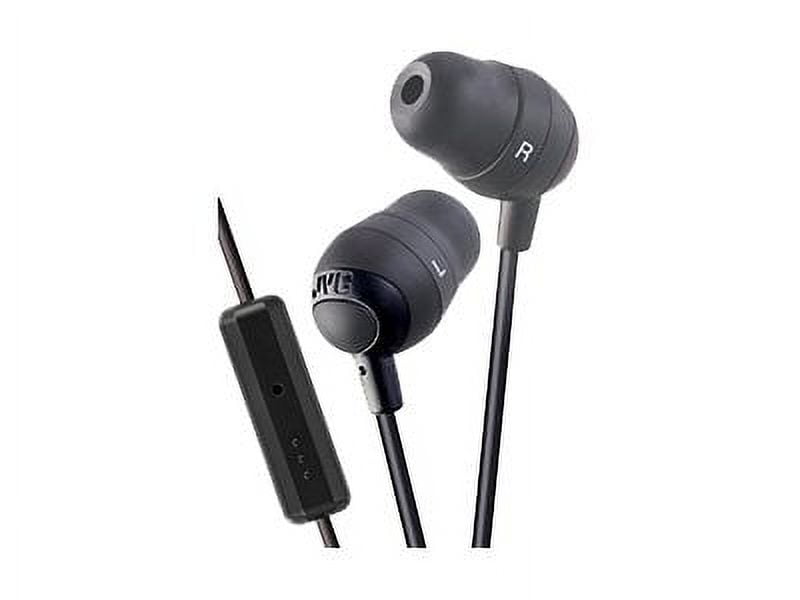 JVC HAFR37B Marshmallow Inner-Ear Earbuds with Microphone & Remote ...
