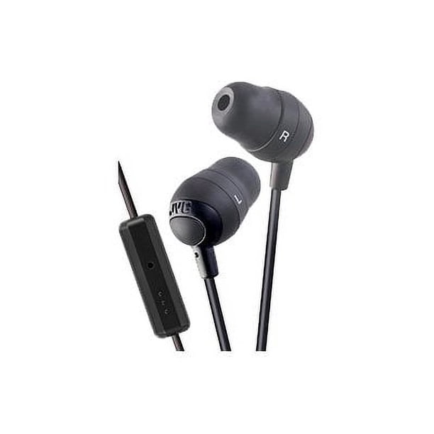 JVC HAFR37B Marshmallow Inner-Ear Earbuds with Microphone & Remote ...